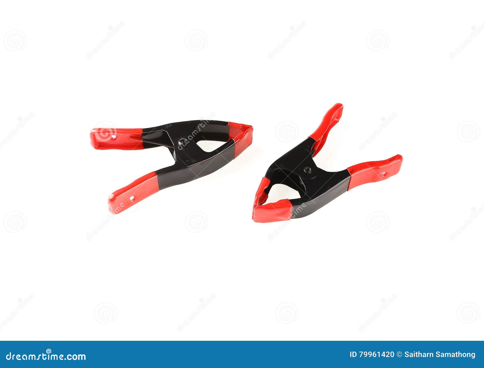 Clamp Isolated on a White Background. Stock Photo - Image of work ...