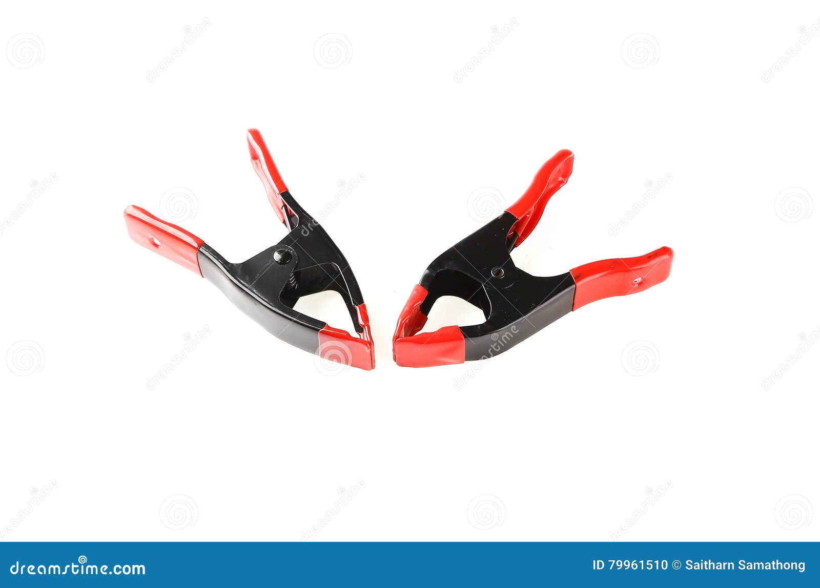 Clamp Isolated on a White Background. Stock Photo - Image of metal ...