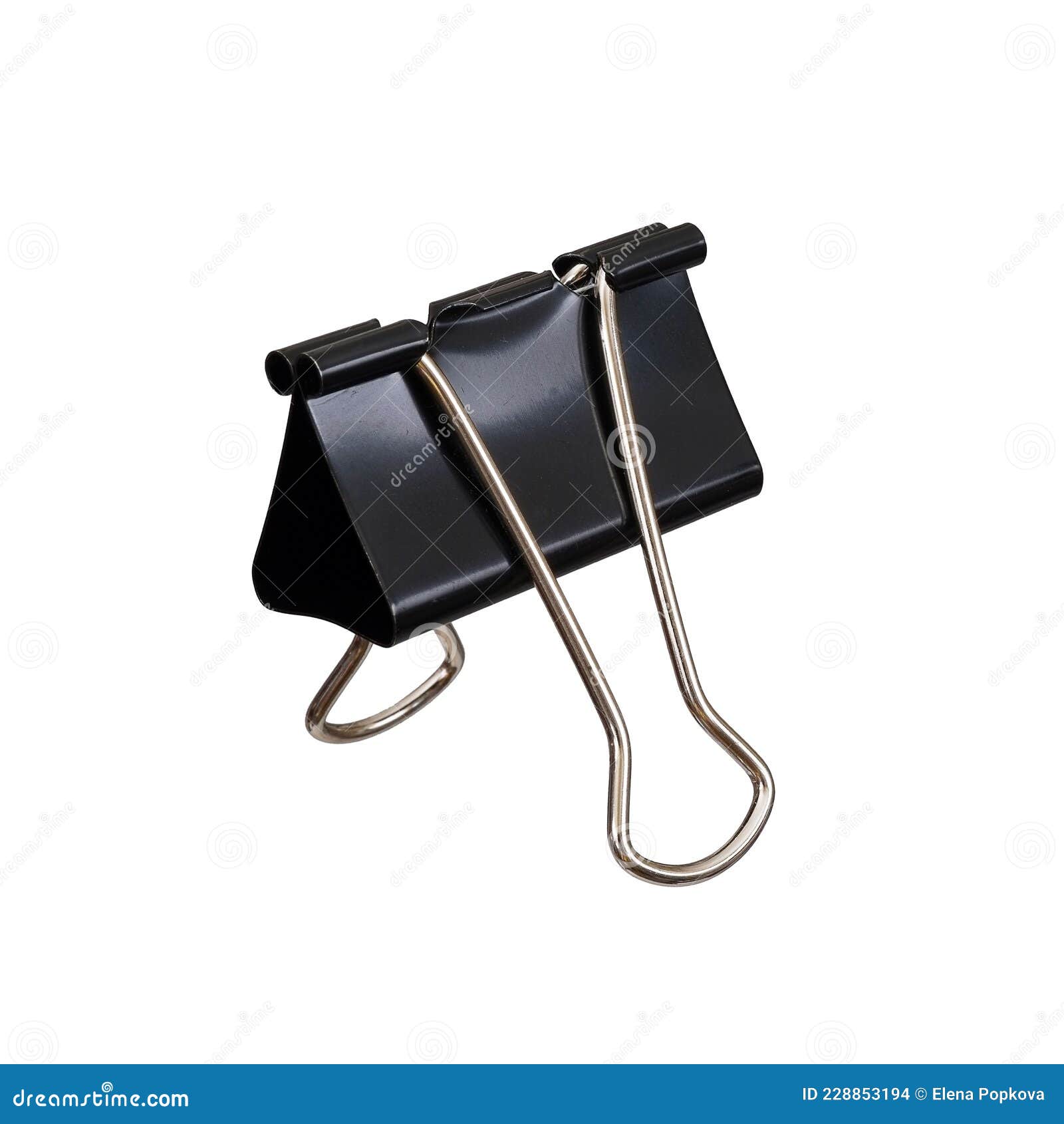 Clamp for Papers Binder Clips Isolated on White Background in Various ...