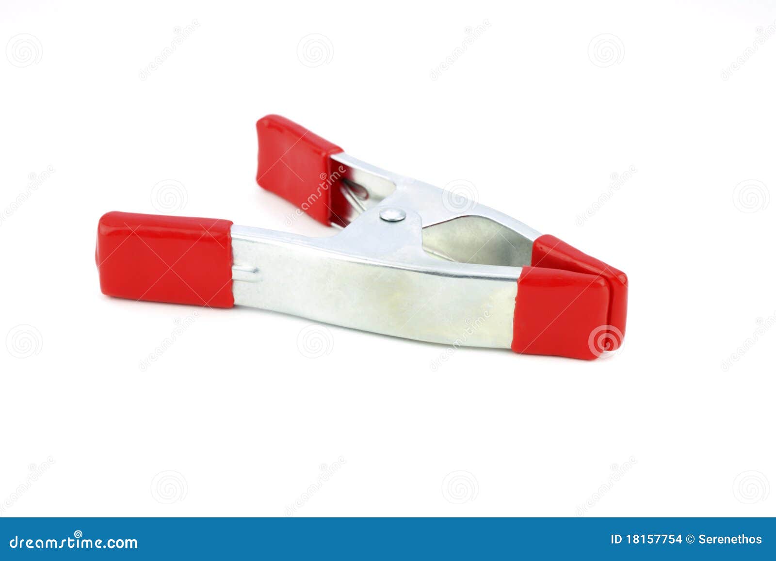 A Clamp in Red stock photo. Image of hang, hand, fastener - 18157754