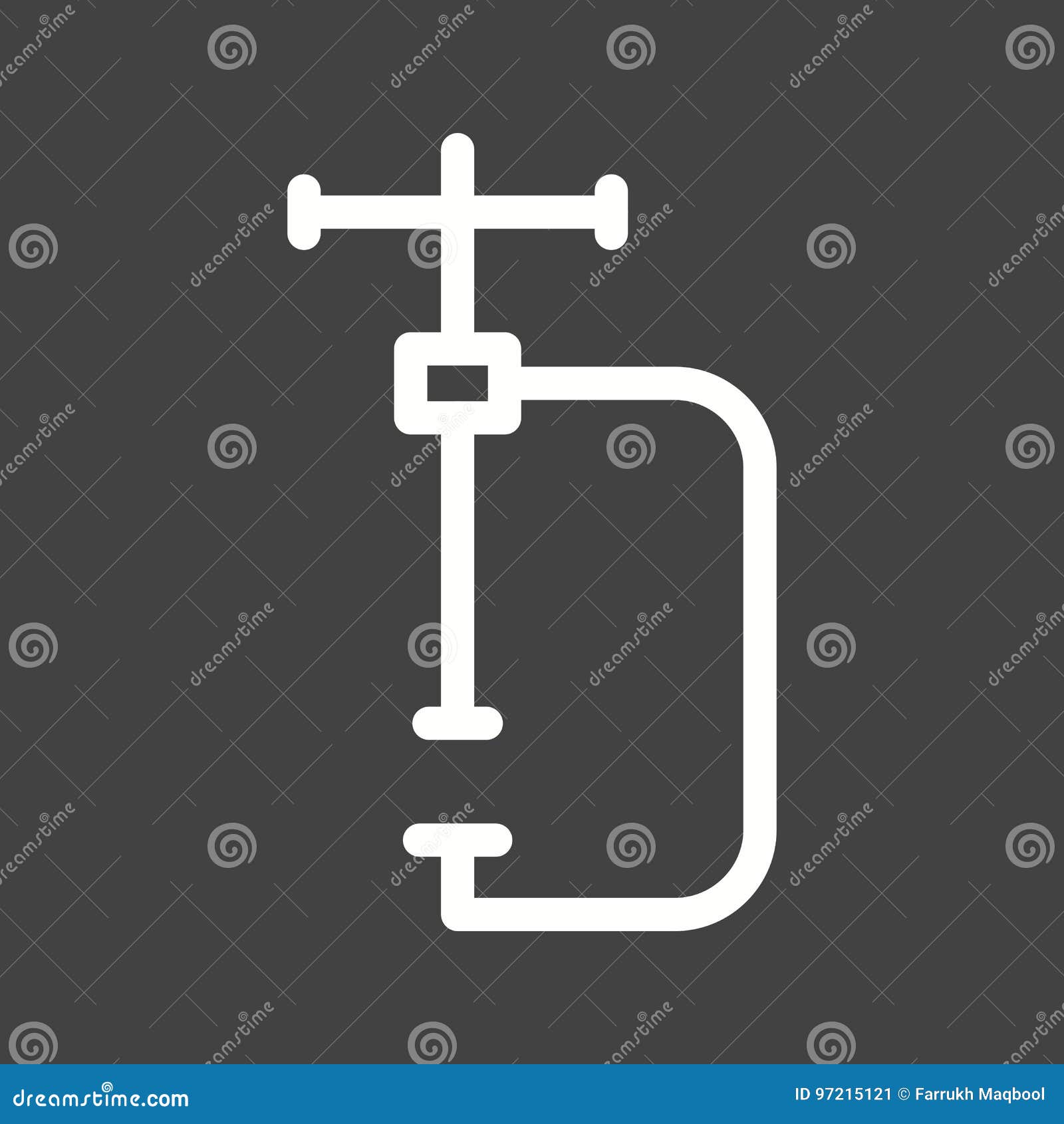 Clamp stock vector. Illustration of work, hold, design - 97215121