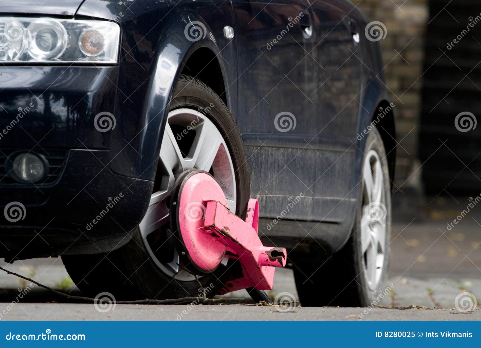 Clamped car stock image. Image of consequences, clamp - 8280025