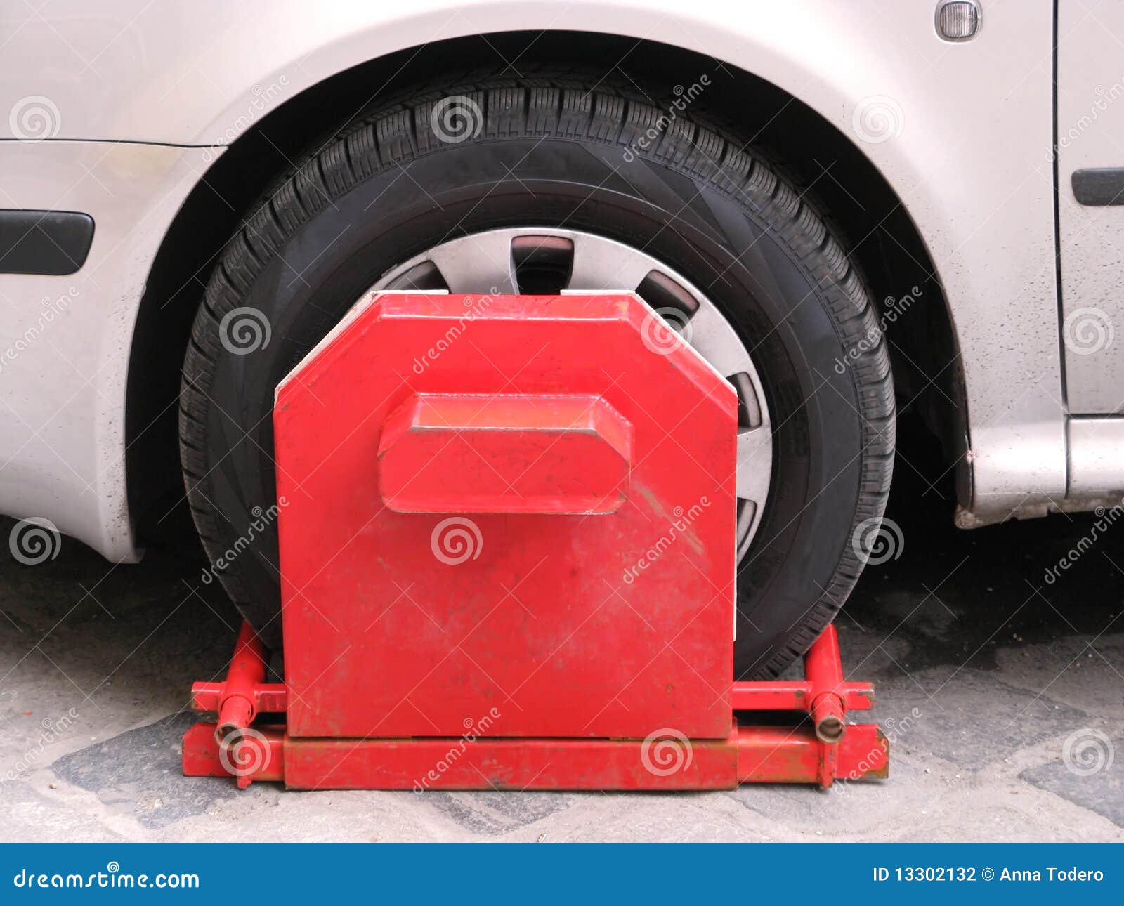 Clamped wheel stock photo. Image of rules, immobilize - 13302132