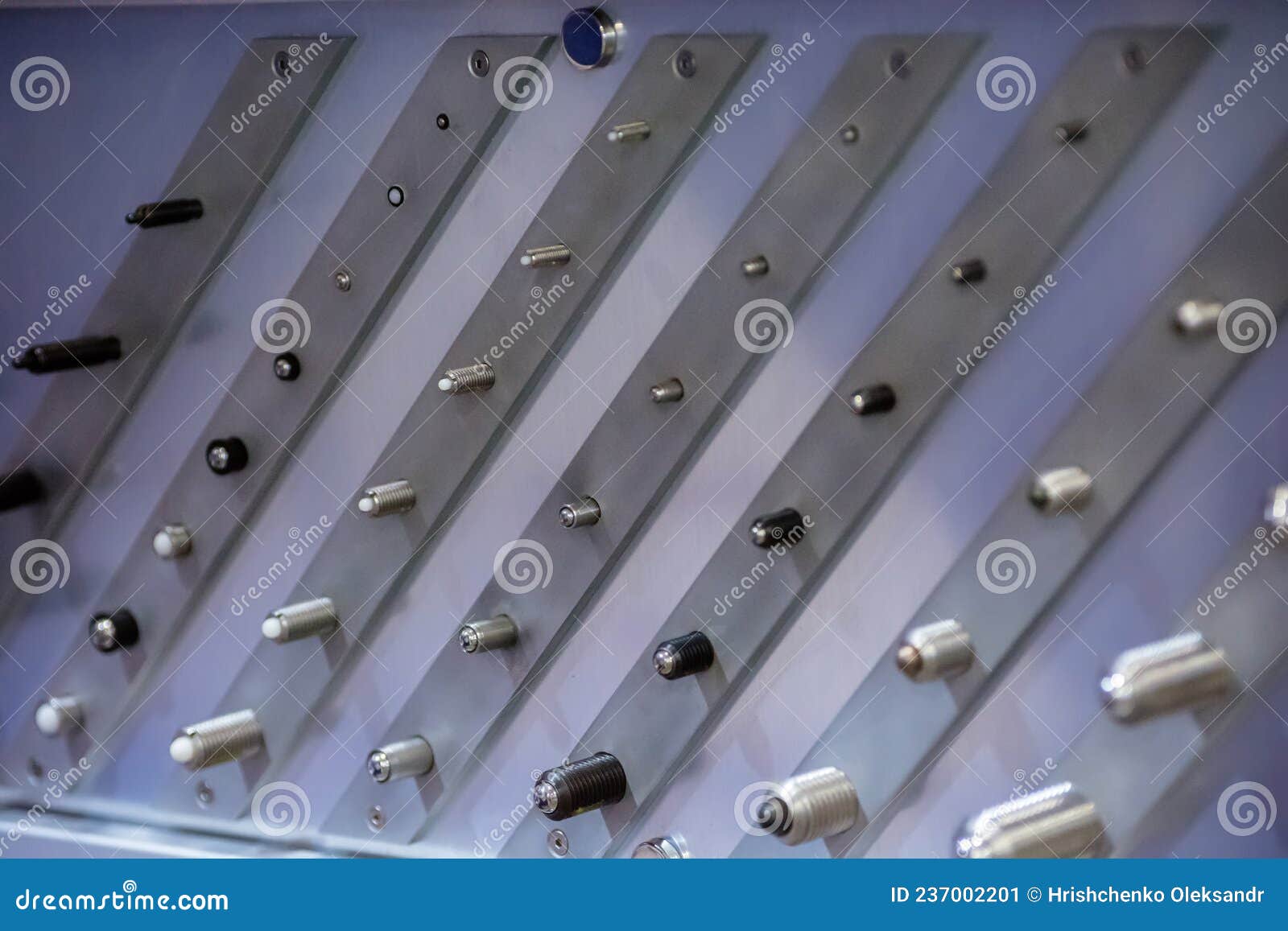 Clamping Devices. Set of Threaded Clamps Stock Image - Image of ...