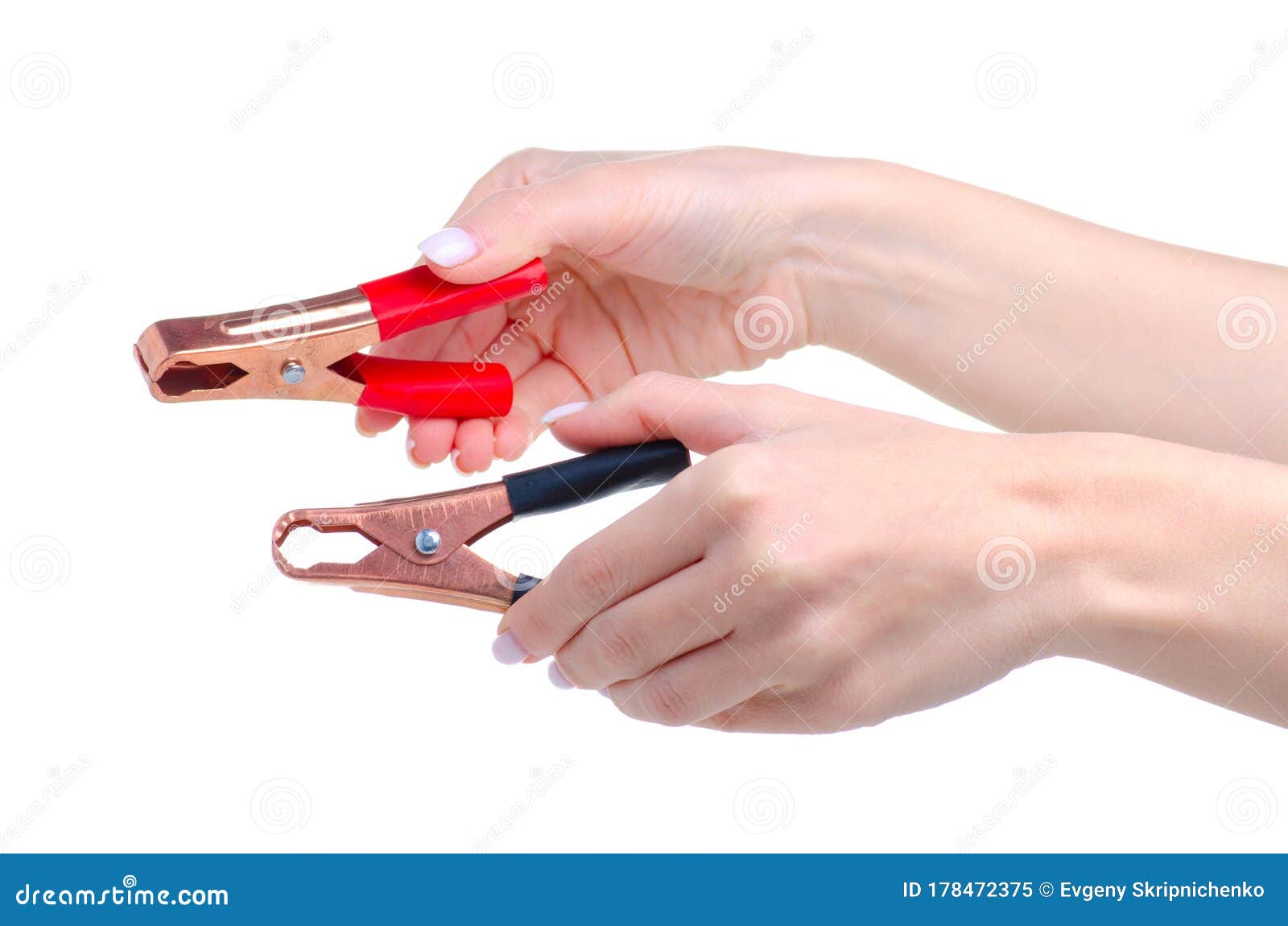 Clamping Terminals Tool in Hand Stock Image - Image of energy ...