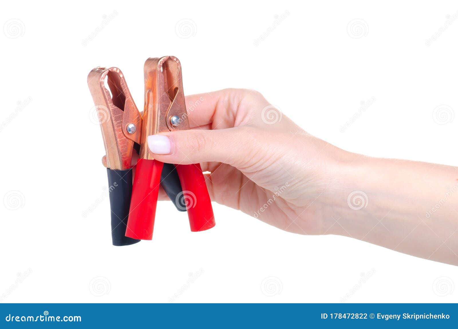 Clamping Terminals Tool in Hand Stock Photo - Image of electrical ...