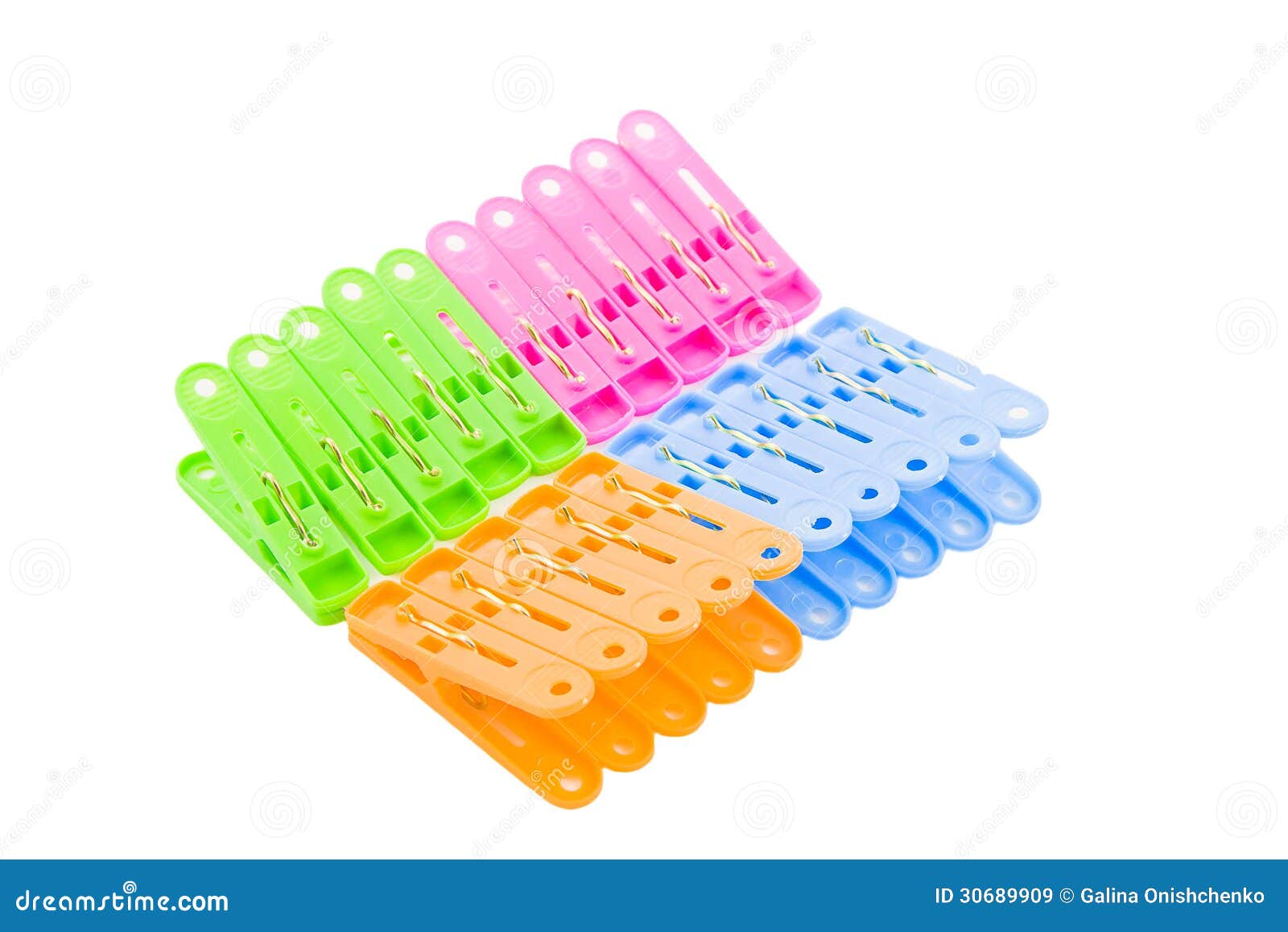 Clamps for a clothing stock image. Image of blue, pink - 30689909