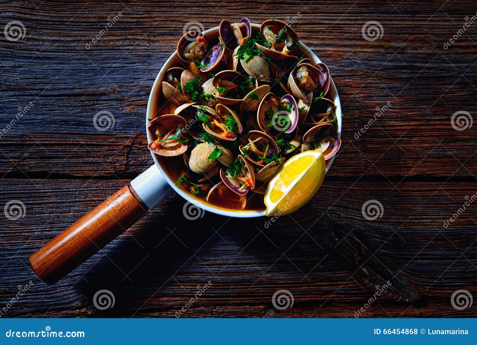 Clams Tapa in Ceramic Pan Tapas from Spain Stock Photo - Image of ...
