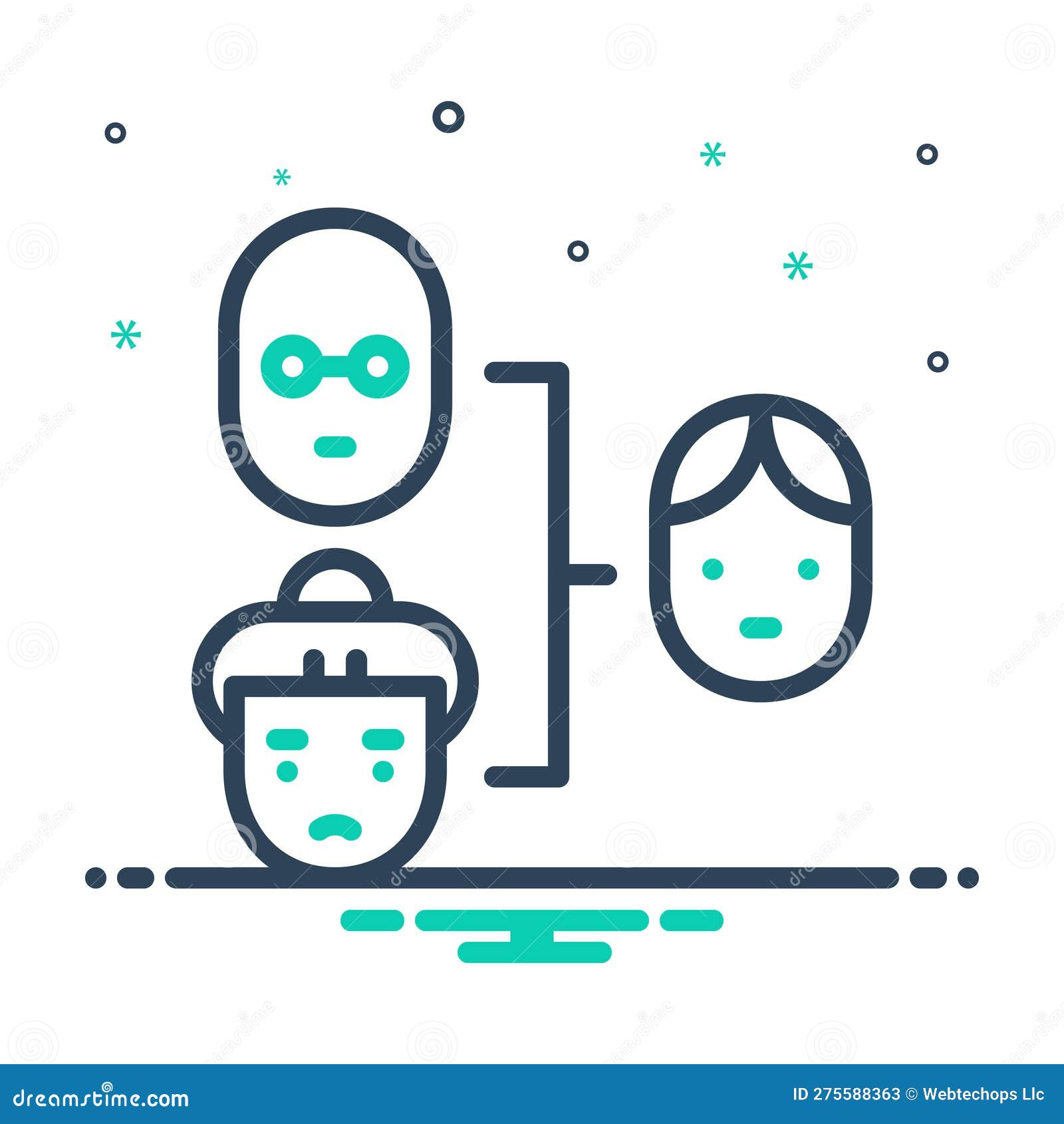 Mix Icon for Clan, Dynasty and Tribe Stock Vector - Illustration of ...