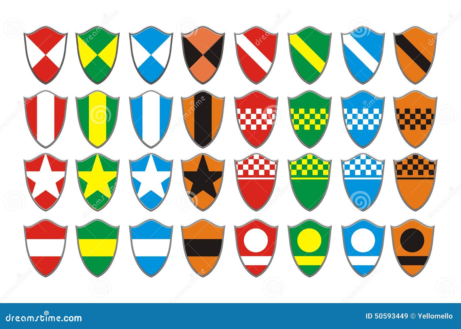 Clan Symbol - Shield Symbol Stock Vector - Illustration of laurel ...