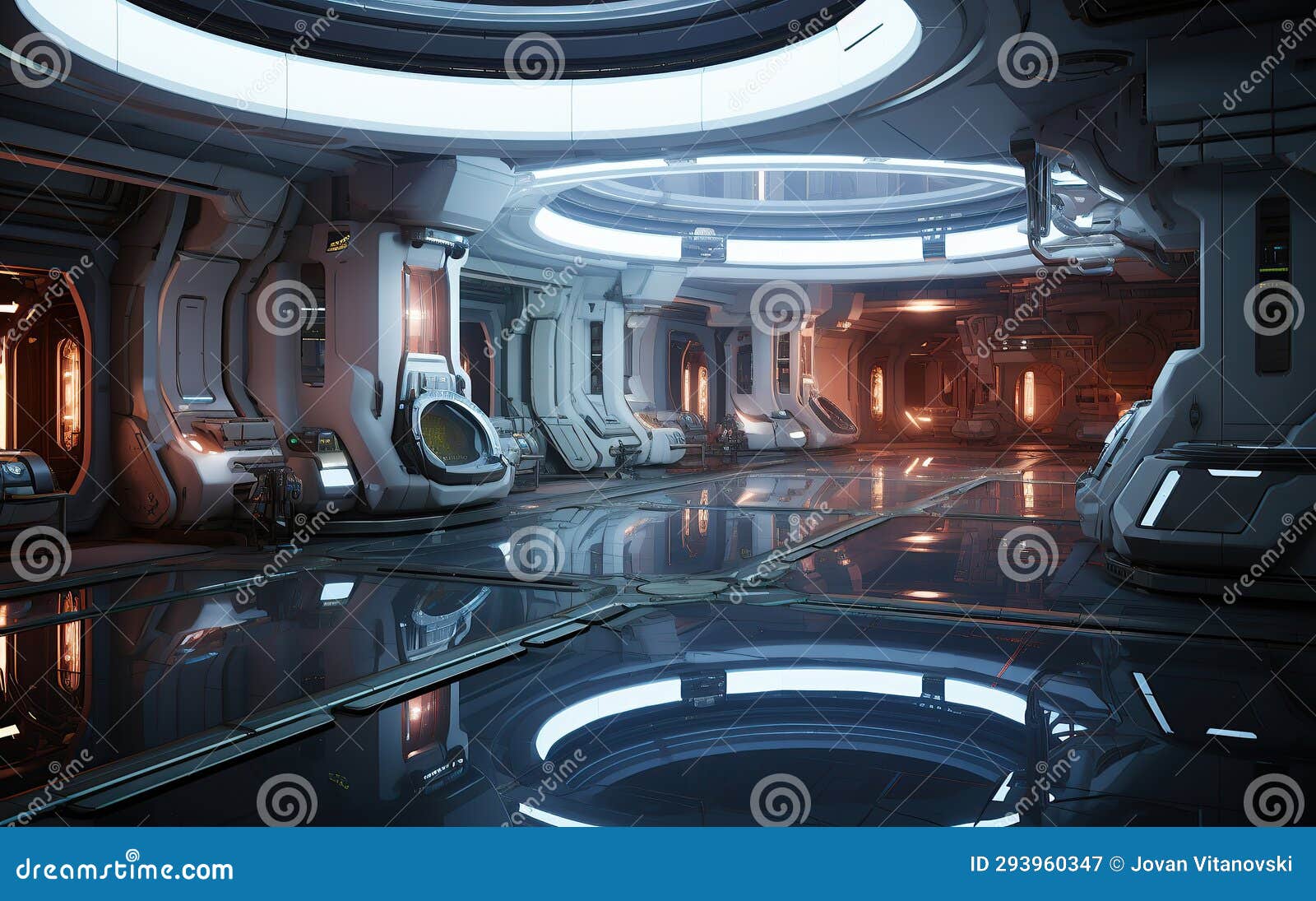 Clandestine Massive Hangar Sized Underground Research Lab, All White ...