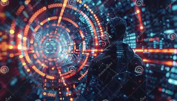 The Clandestine Nature of the Quantum Computer Stock Illustration ...