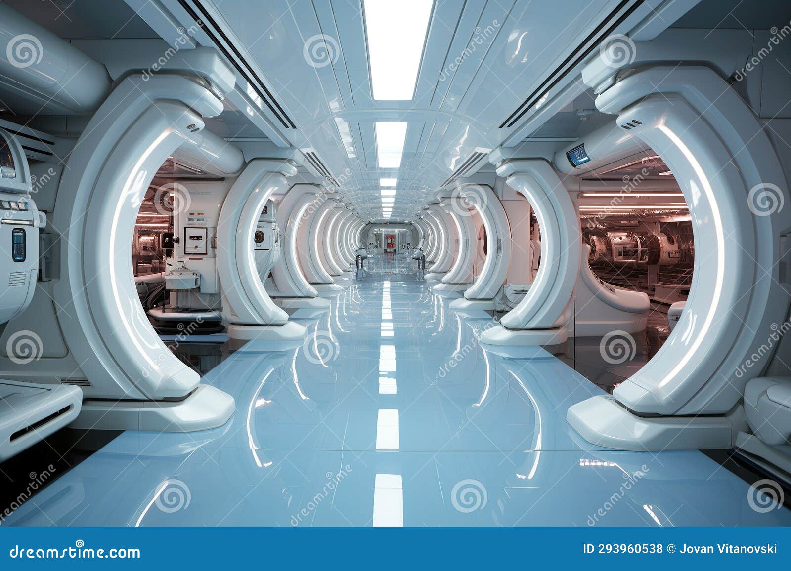 Clandestine Spacious And Enormous Underground Research Lab All In White ...