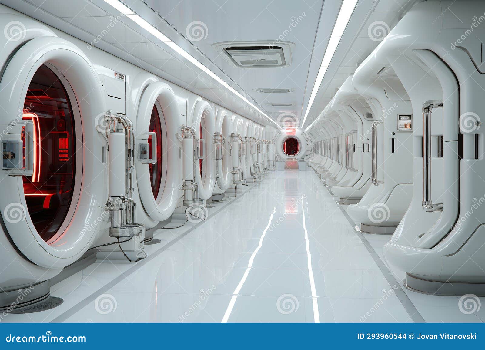 Clandestine Spacious And Enormous Underground Research Lab All In White ...
