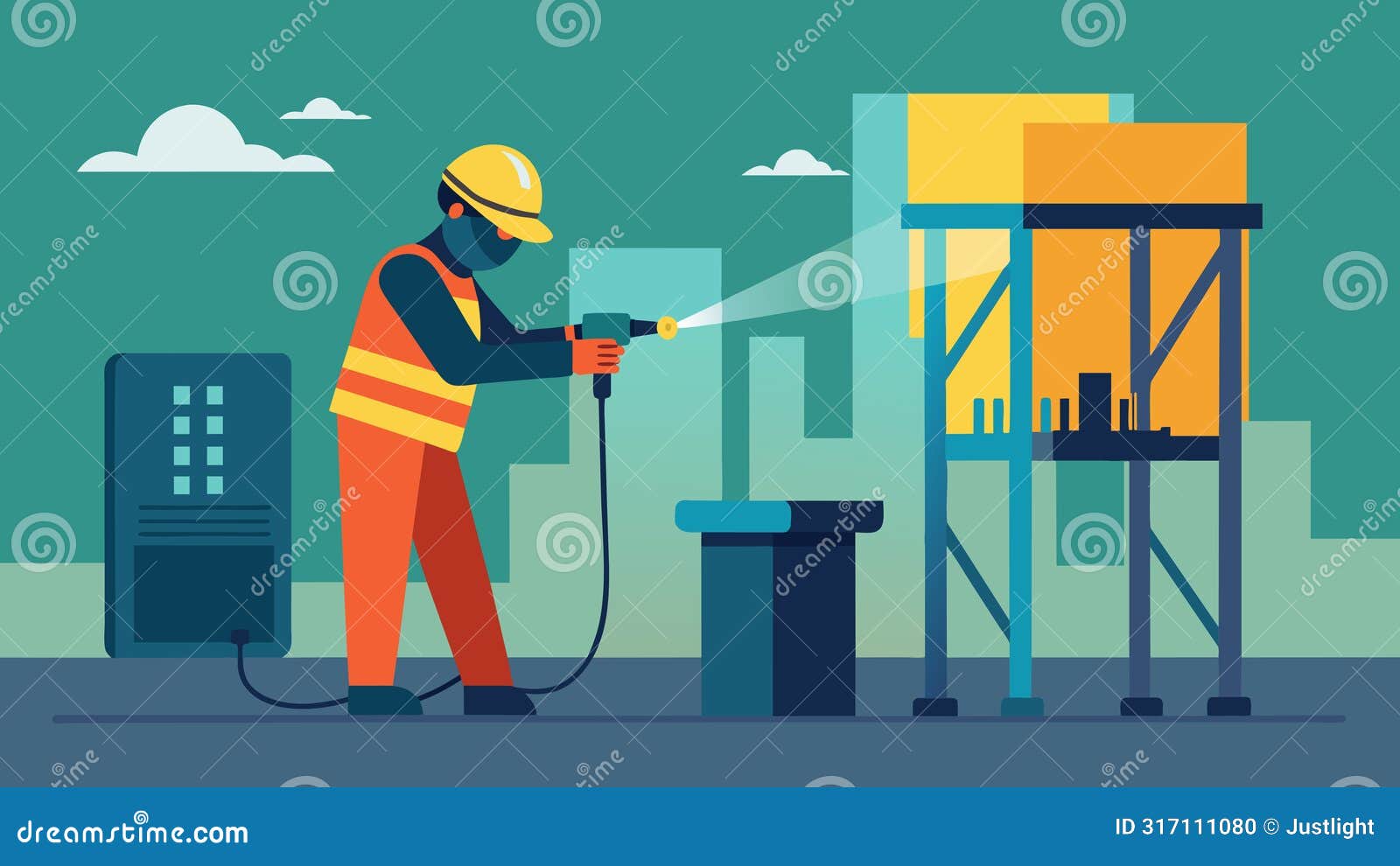 The Clang of the Welding Machine Echoes through the Construction Site ...