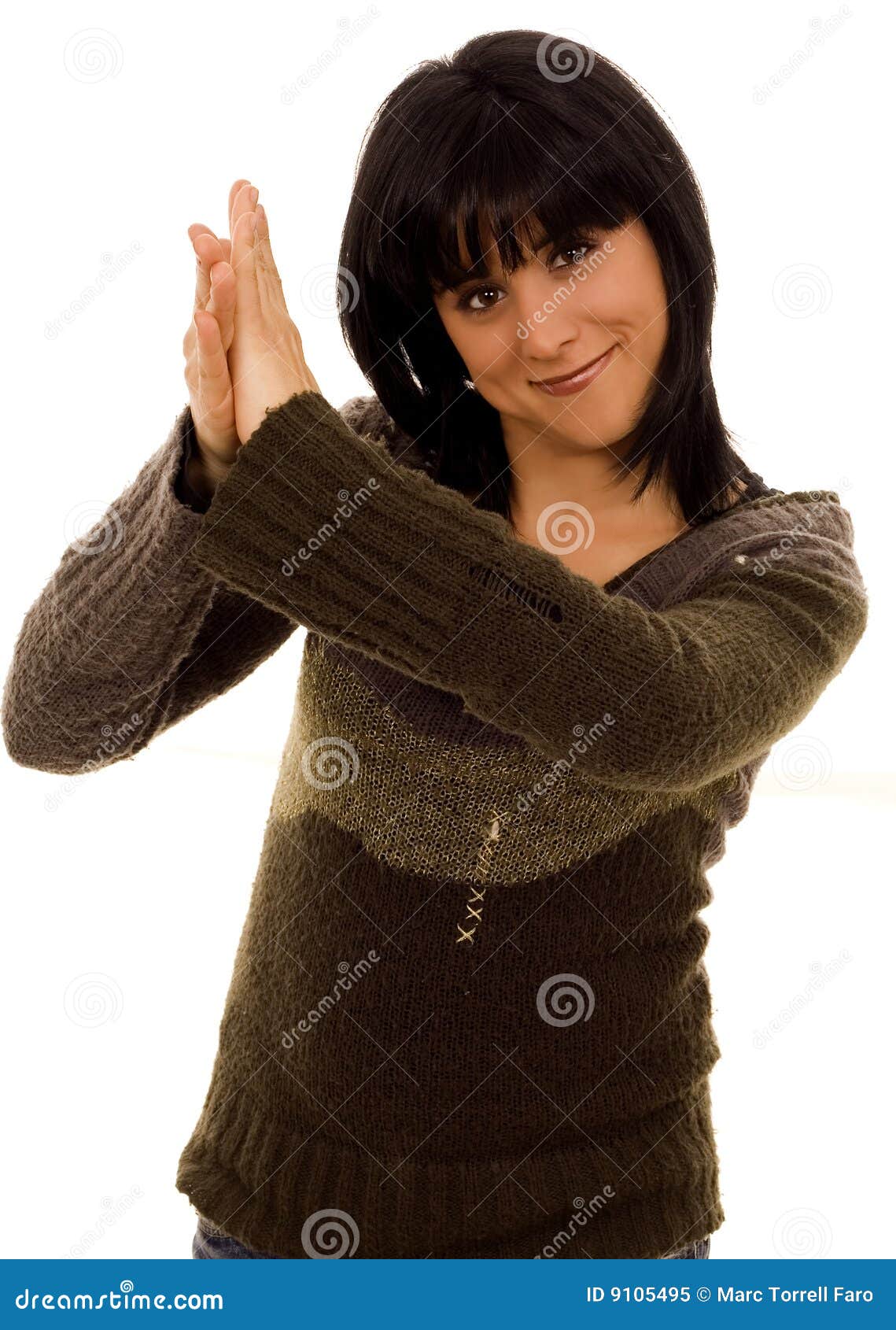 Clap stock image. Image of pleasure, beautiful, pose, people - 9105495