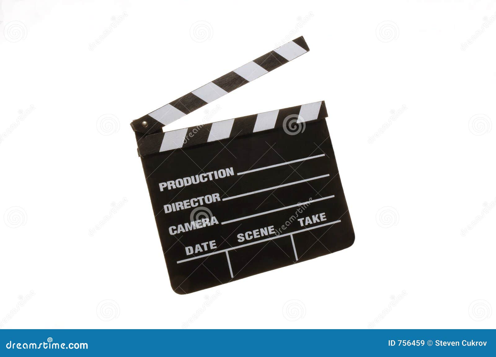 Clapperboard stock image. Image of board, white, movie - 756459