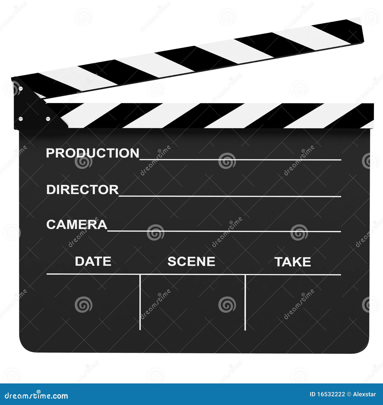 Clap board illustration stock illustration. Illustration of date - 16532222