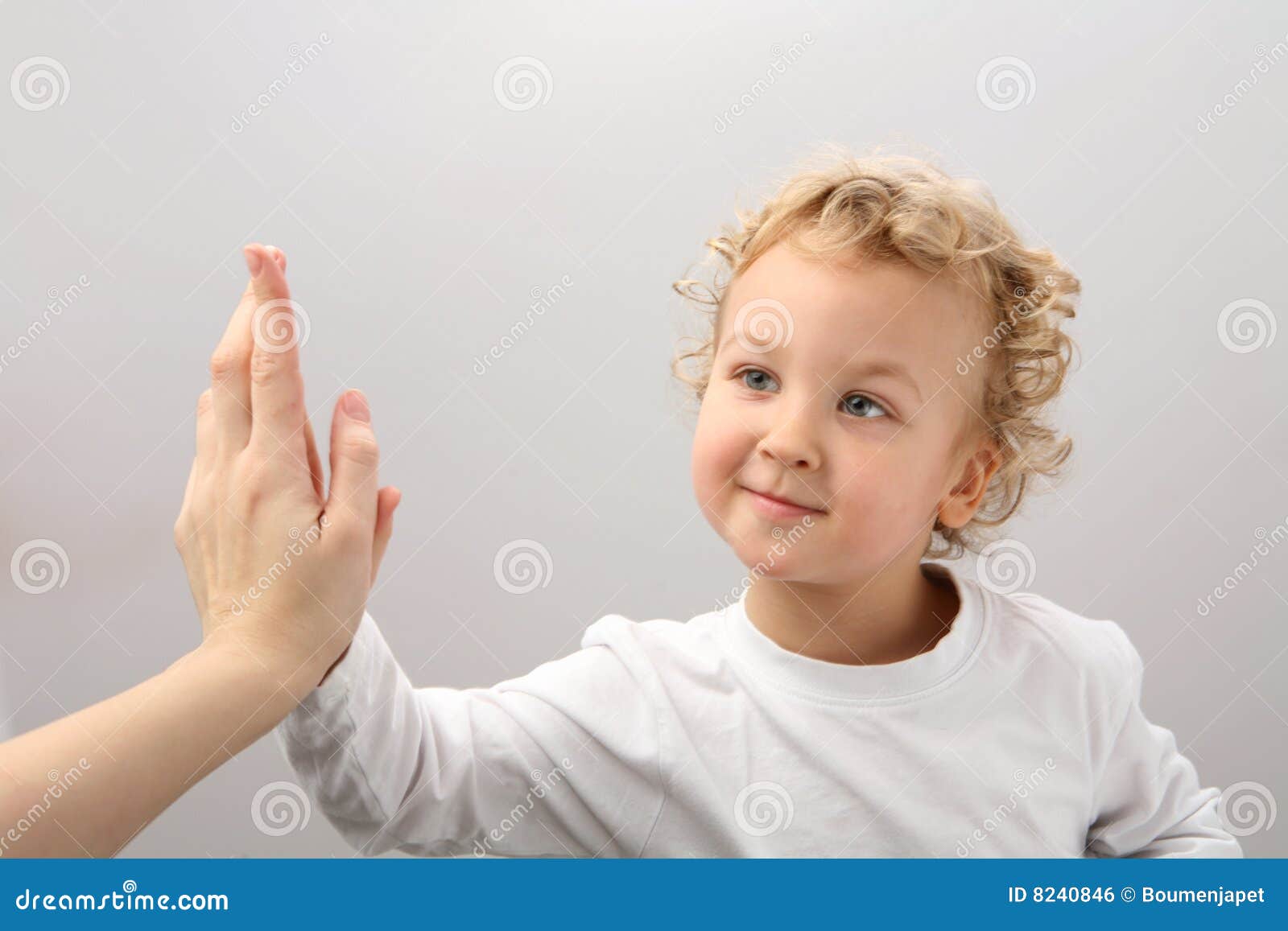 An Man Clap Hands In The White-background Stock Image | CartoonDealer ...