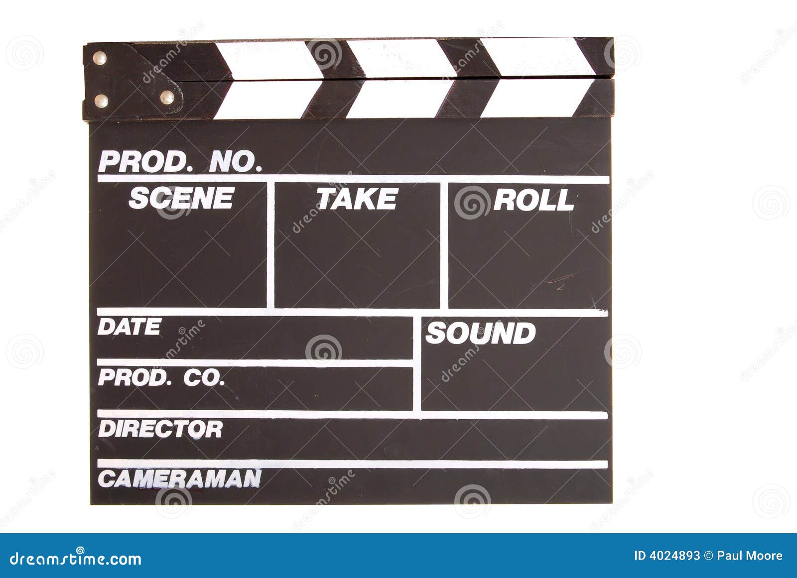 Clapboard stock image. Image of time, video, project, cinema - 4024893