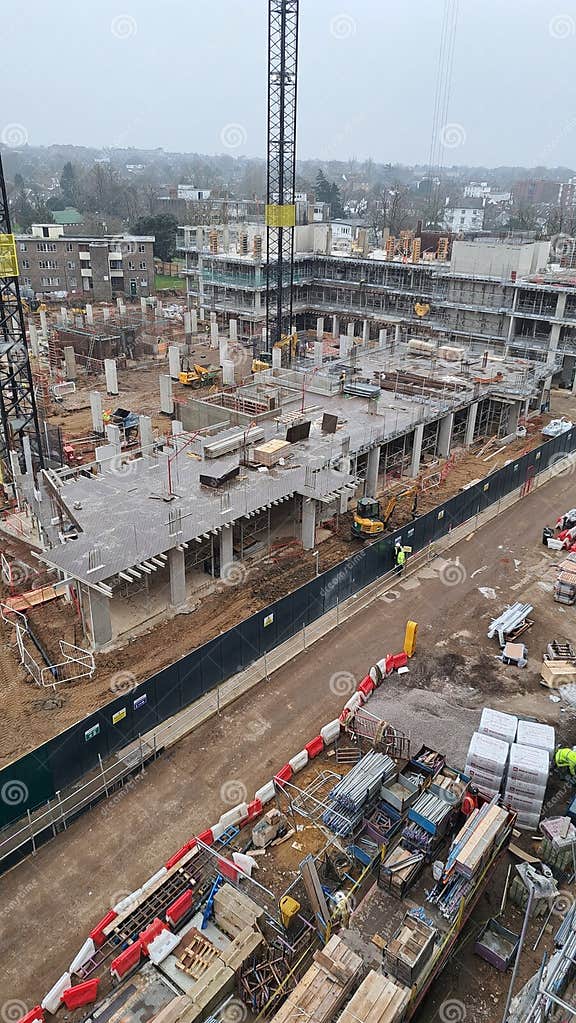 Clapham Junction Construction Site Seen from Above Editorial Image ...