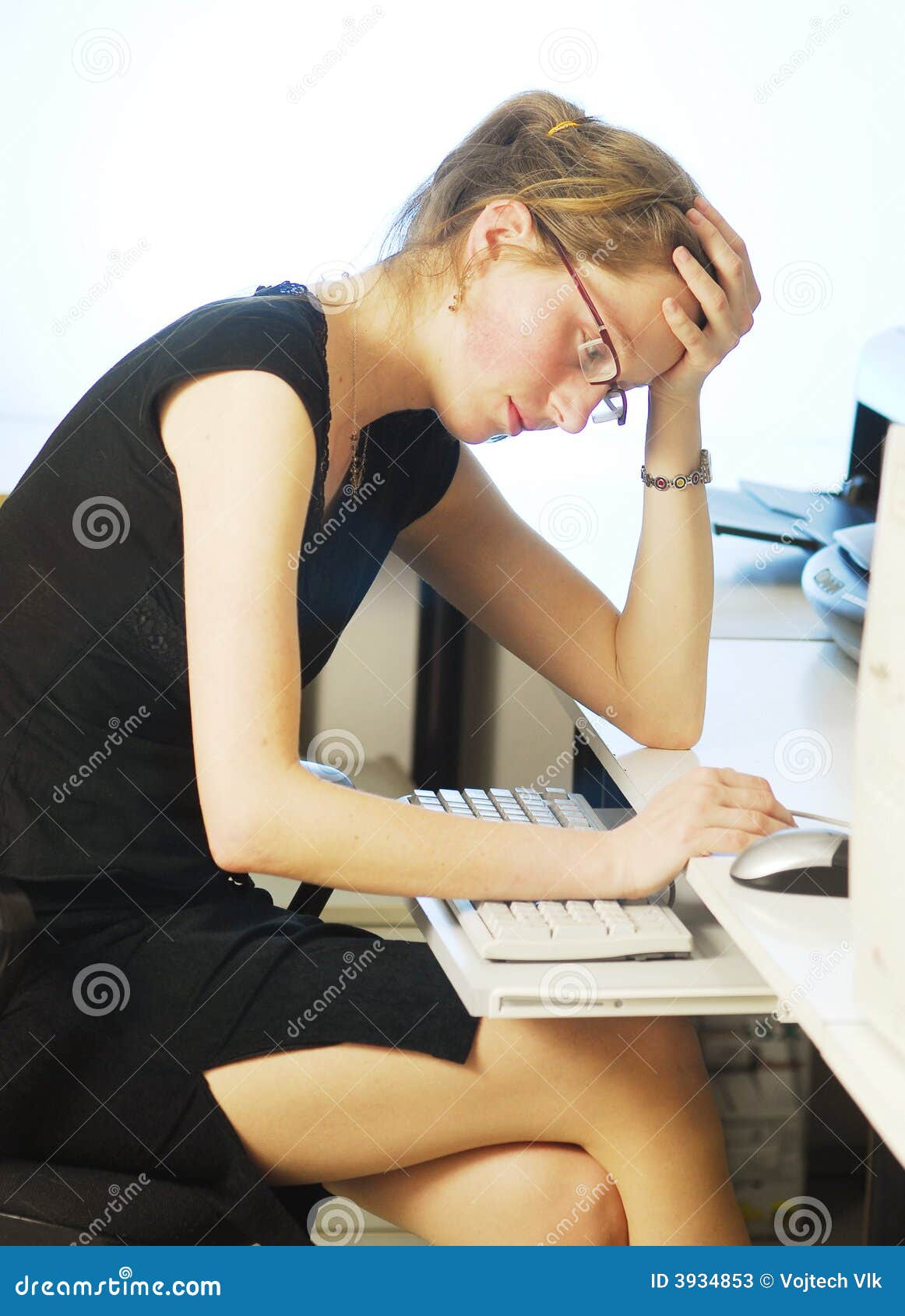 Clapped-out stock image. Image of office, miss, tiredness - 3934853
