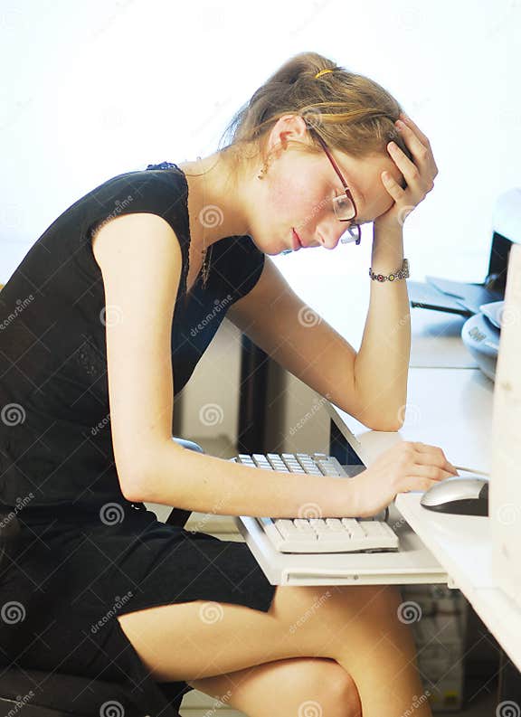 Clapped-out stock image. Image of office, miss, tiredness - 3934853