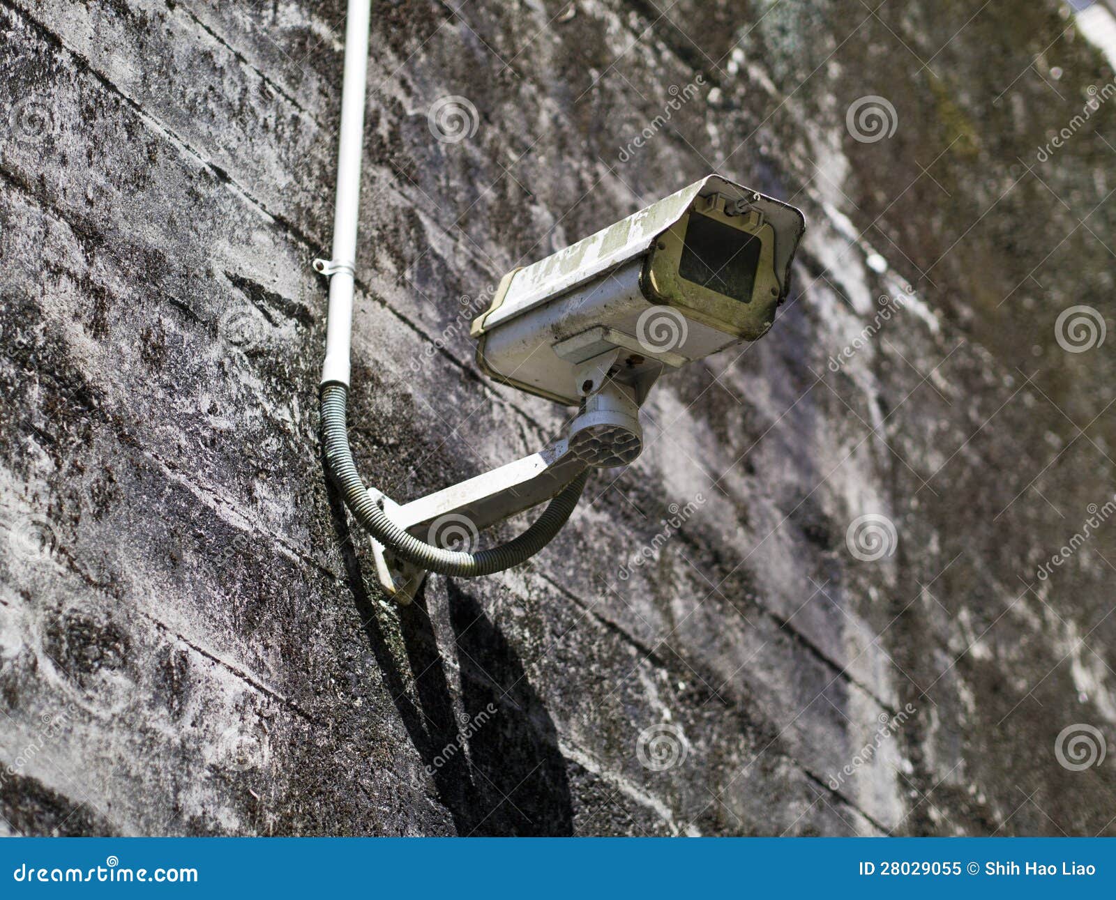 Clapped-out Security Camera Stock Image - Image of blue, city: 28029055