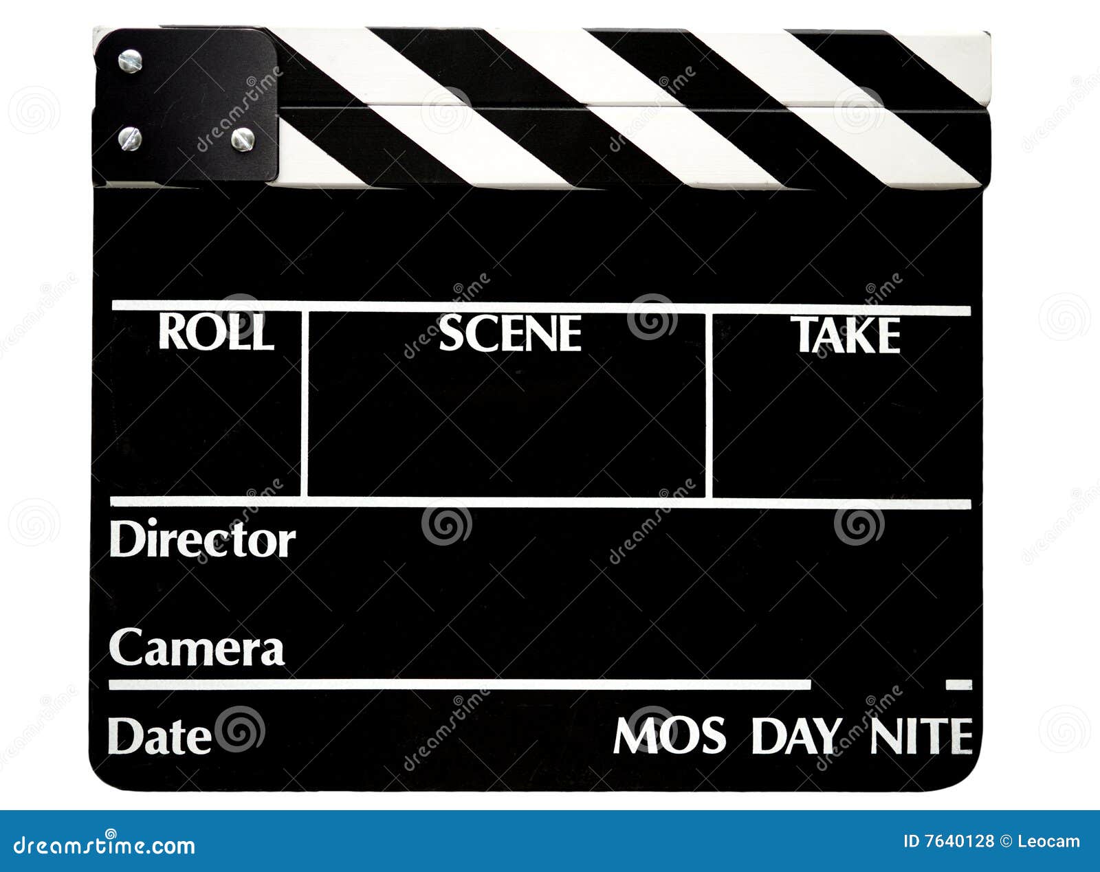 Clapper board stock photo. Image of camera, isolated, cinematography ...