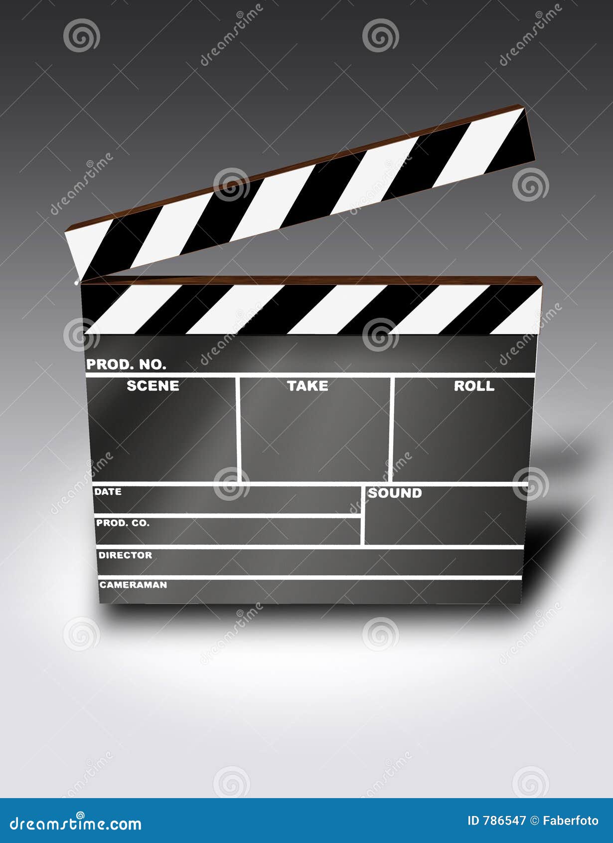 Clapper Board stock illustration. Illustration of ciack - 786547