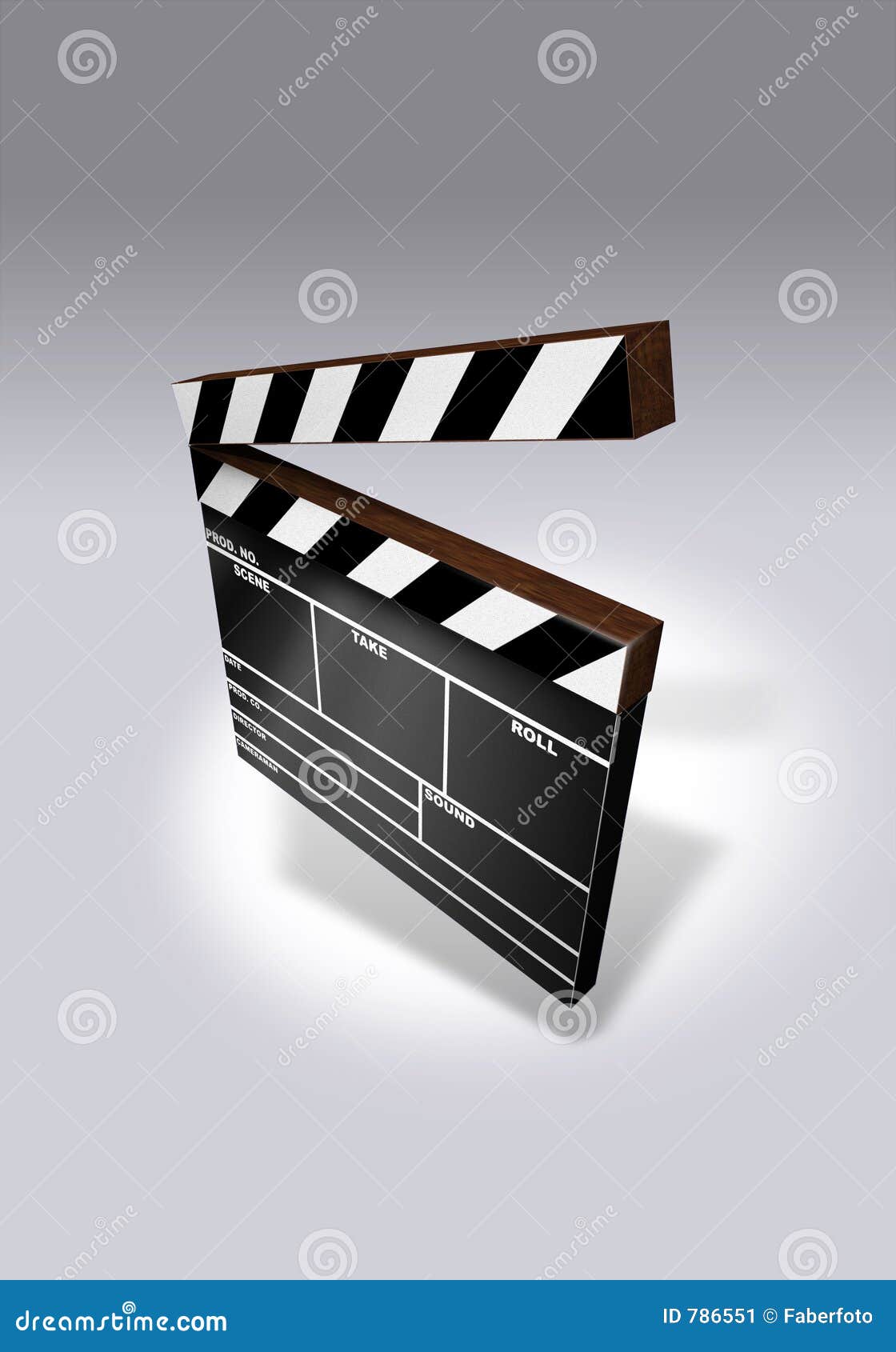 Clapper board stock illustration. Illustration of film - 786551