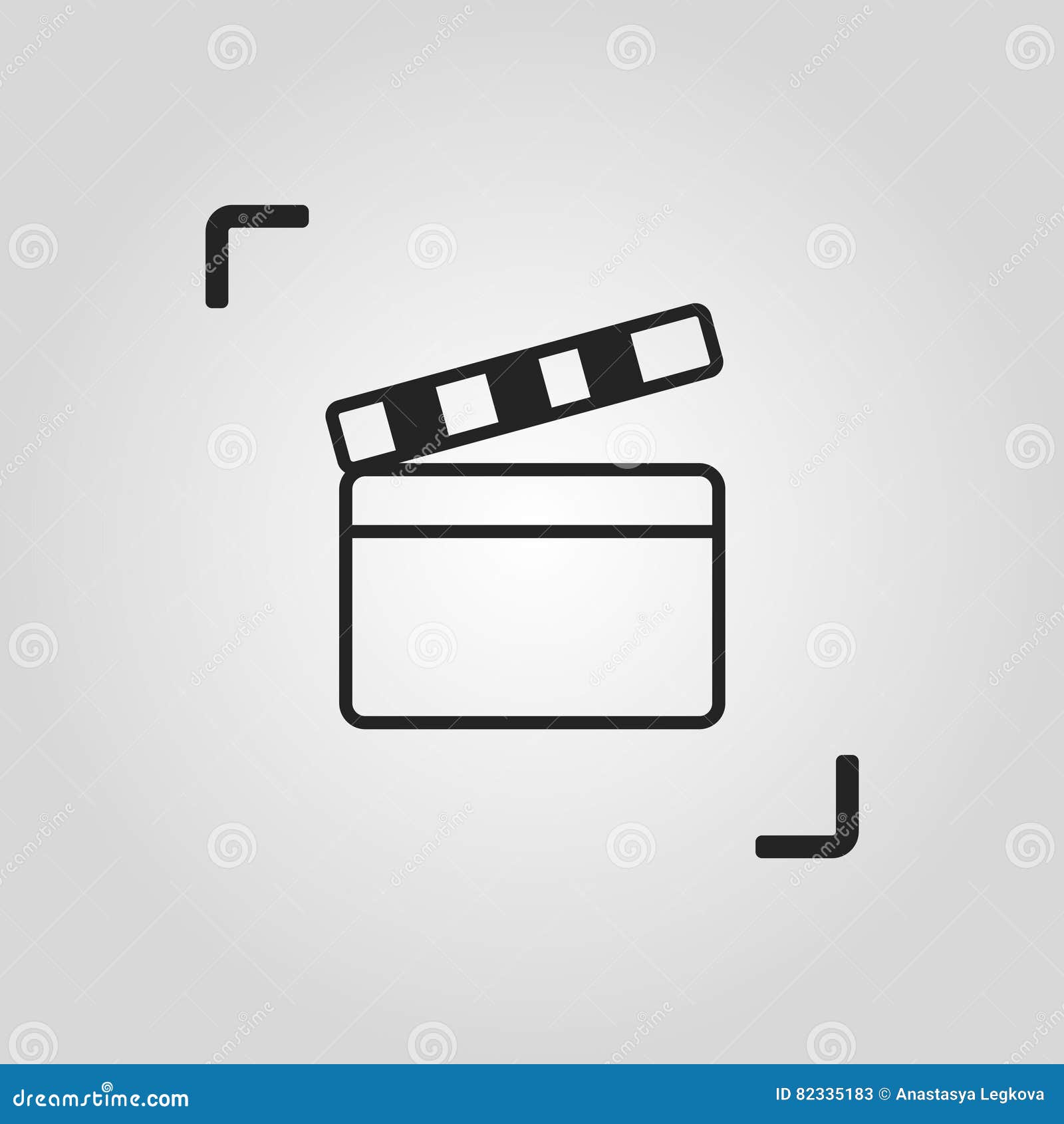 Clapper Board Icon. One of Set Web Icons Stock Vector - Illustration of ...