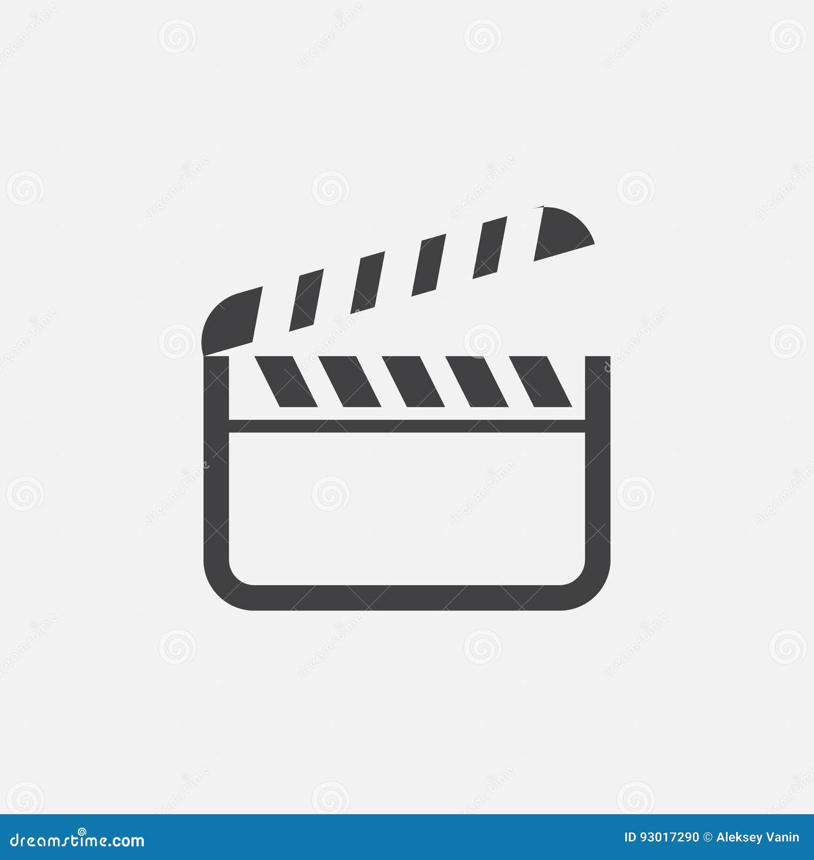 Clapper Board Icon Vector Illustration Isolated on White . Stock Vector ...