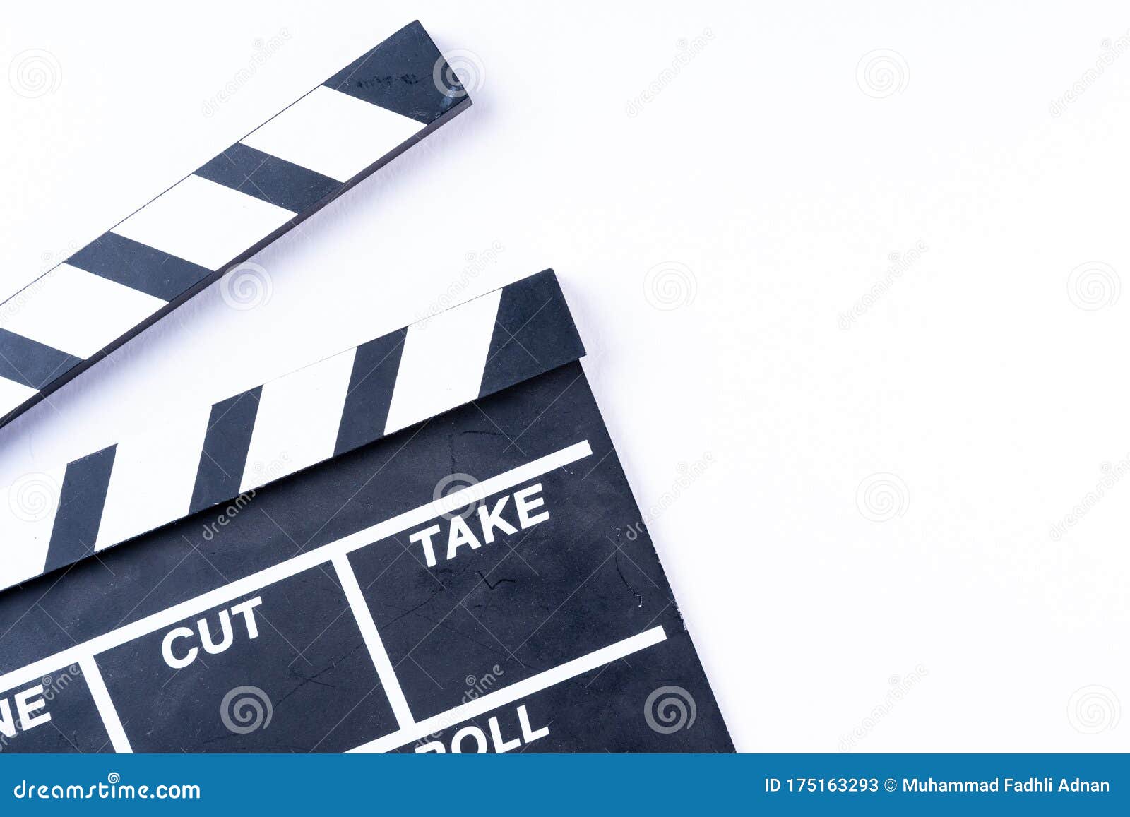Clapper Board Isolated stock image. Image of clap, frame - 175163293