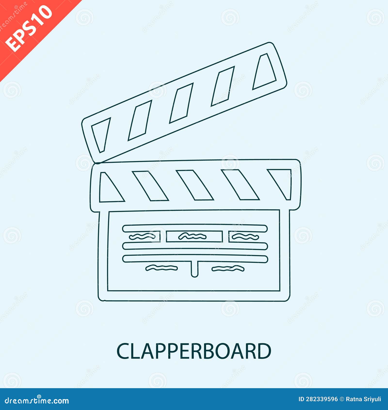 Clapper Board Logo Icon Design Vector Flat Isolated Illustration Stock ...