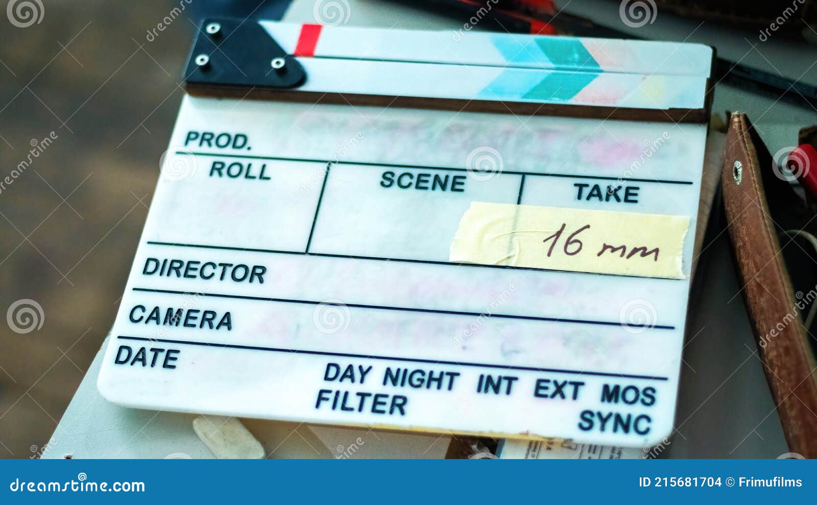 Clapper Board on the Movie Set Stock Photo - Image of cinematography ...