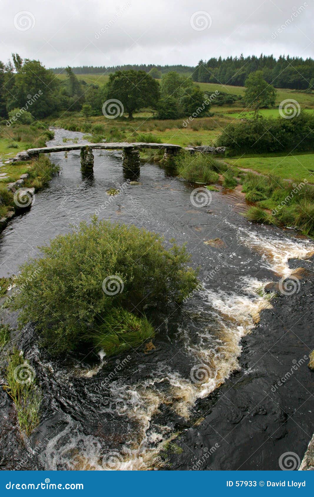 Clapper bridge stock image. Image of moorland, england, historical - 57933