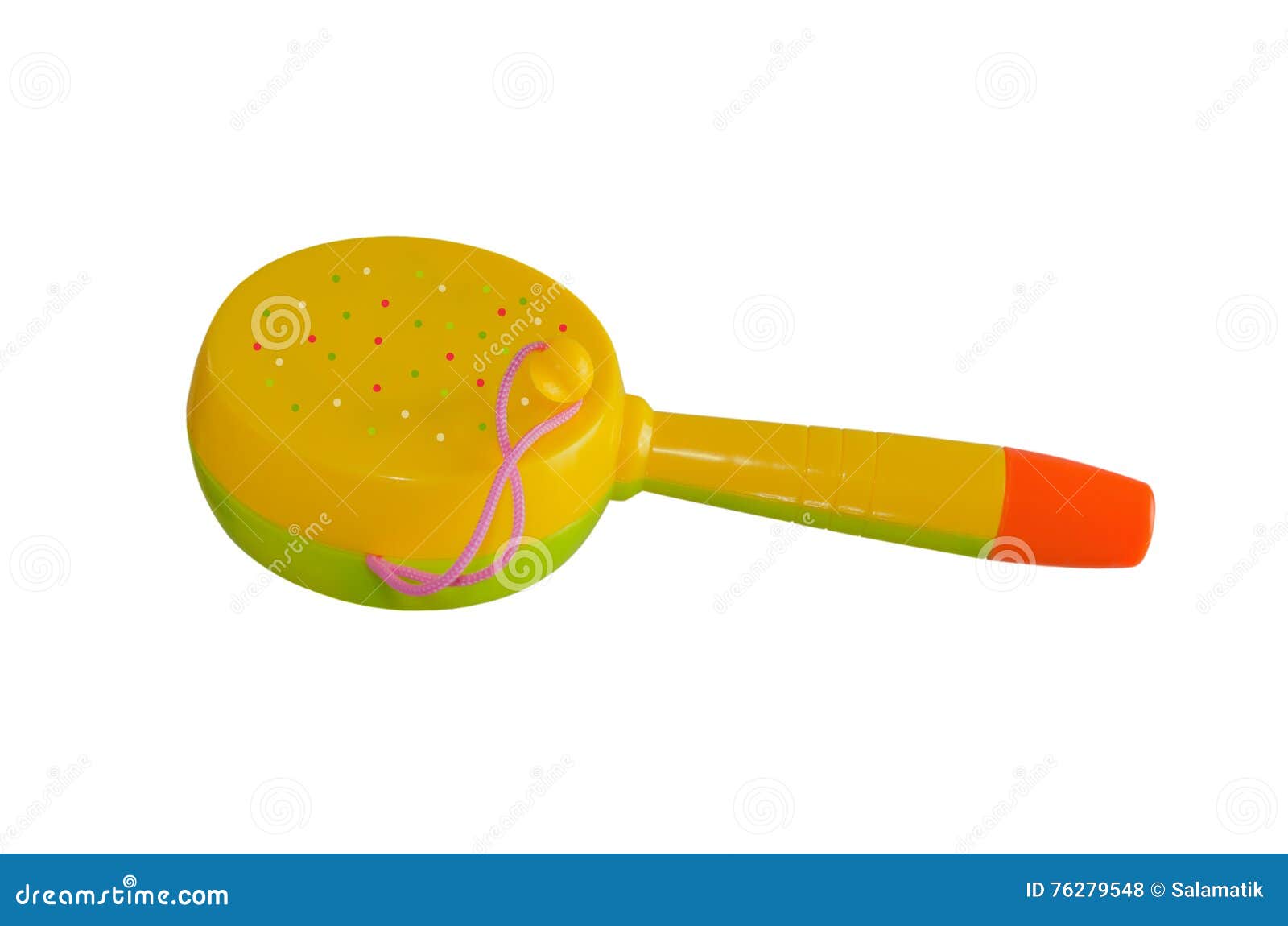 Clapper Musical Toy Isolated on White Background Stock Photo - Image of ...