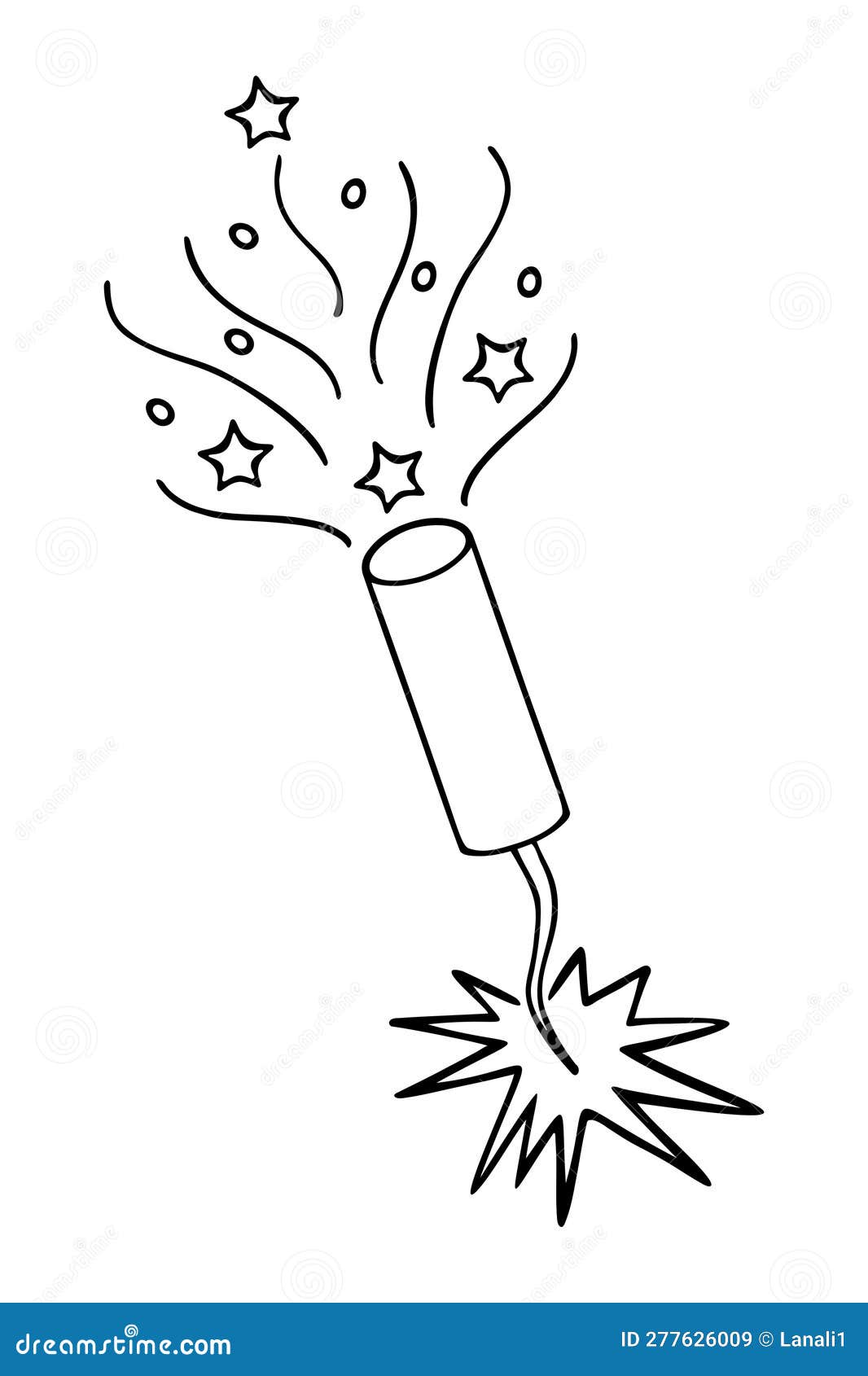 Clapperboard. Explode Pyrotechnics. Confetti in the Form of Ribbons ...