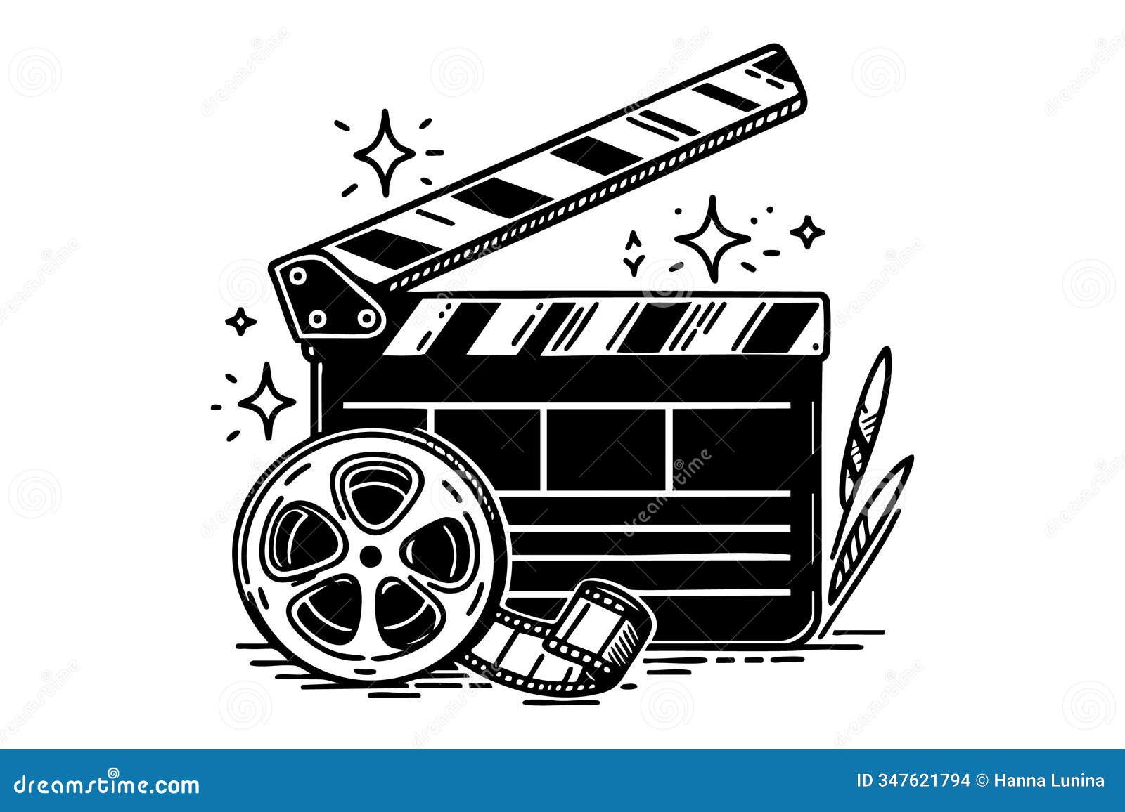 Clapperboard Icon Vector. Clap Board for Starting a Video Clip Scene ...