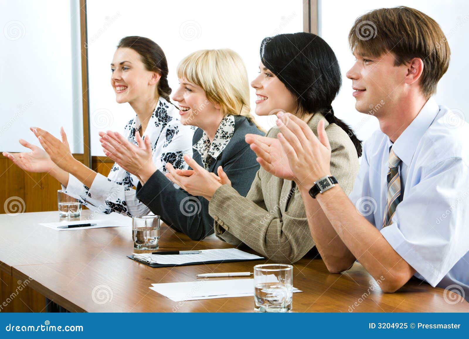 Clapping stock image. Image of partnership, applaud, clap - 3204925