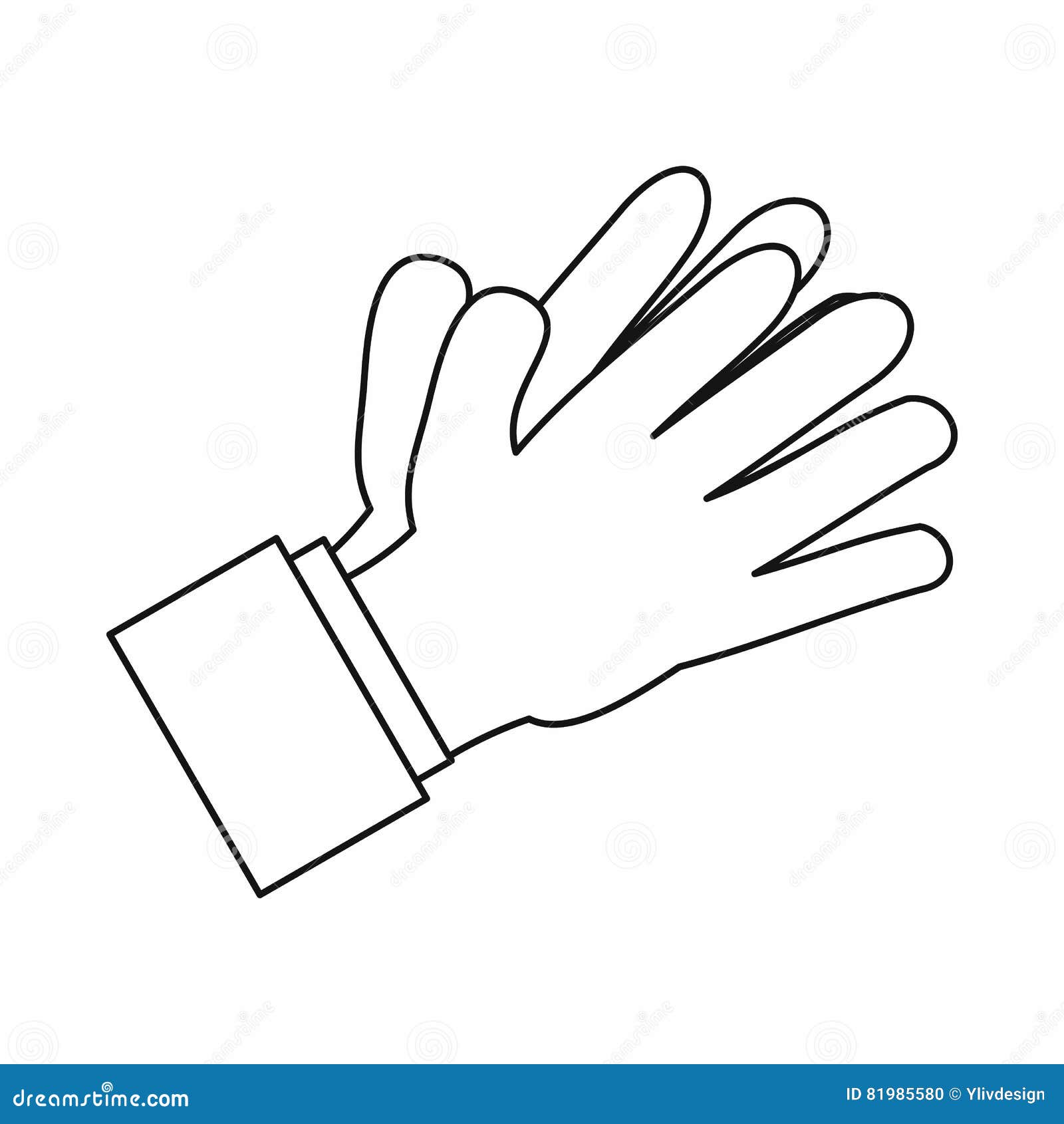 Clapping Applauding Hands Icon, Outline Style Stock Vector ...