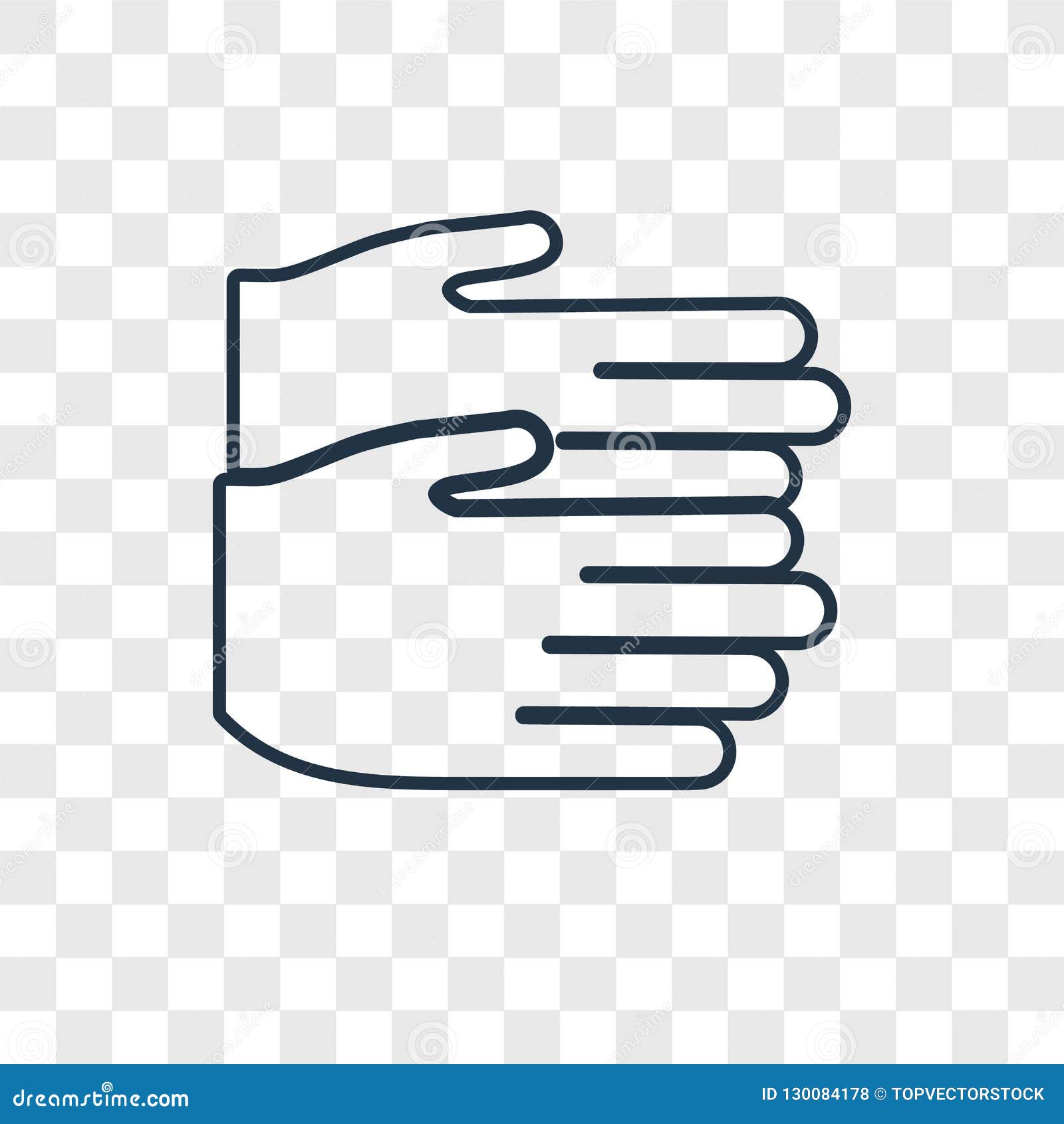 Clapping Linear Black White Icons Vector Illustration | CartoonDealer ...