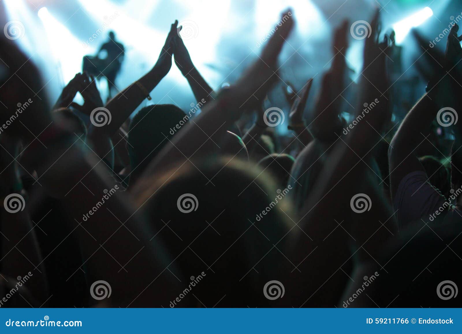 Clapping Crowd at the Concert Stock Photo - Image of blur, media: 59211766