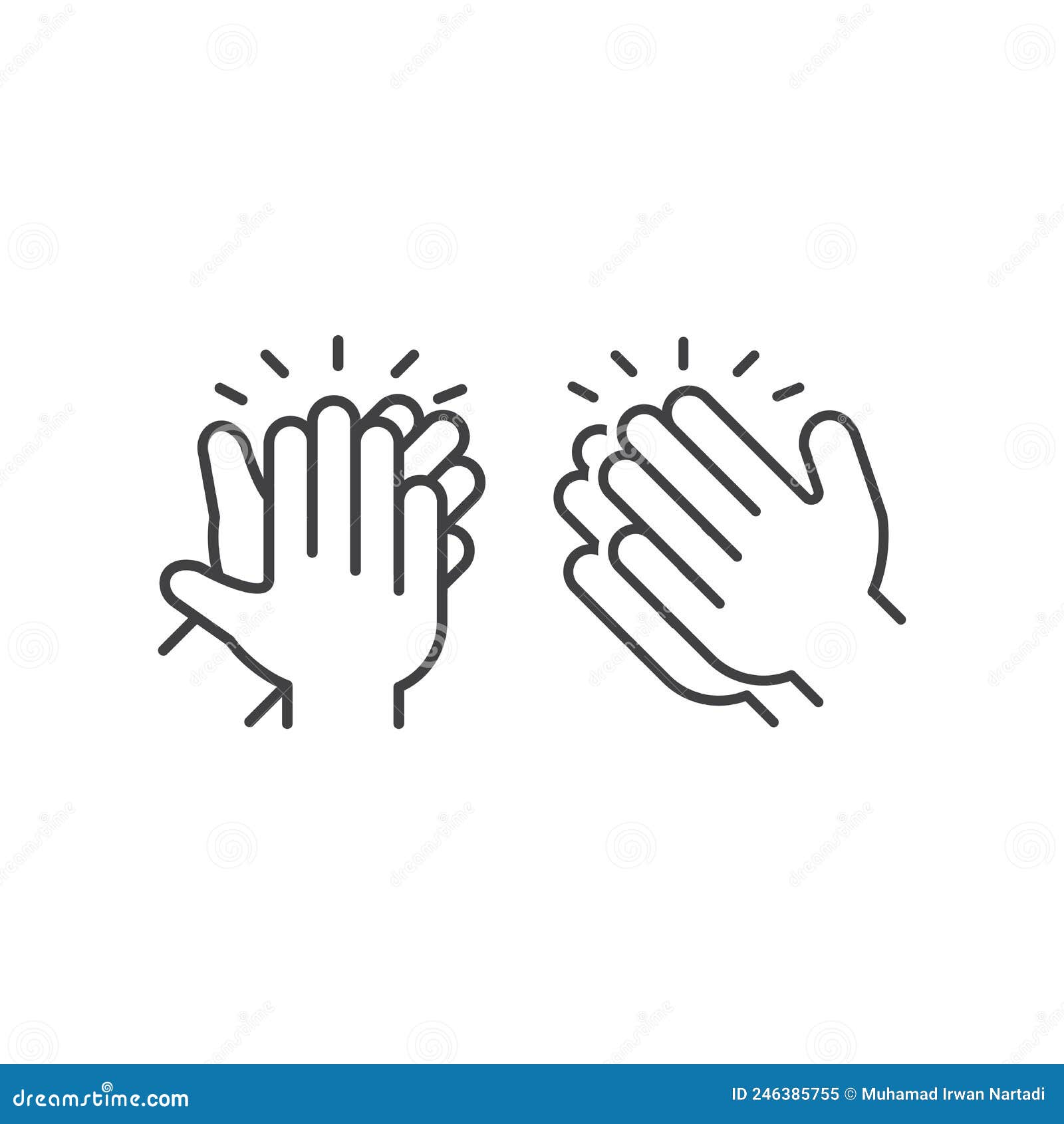 Clapping Hand, Applause. Vector Icon Template Stock Vector ...