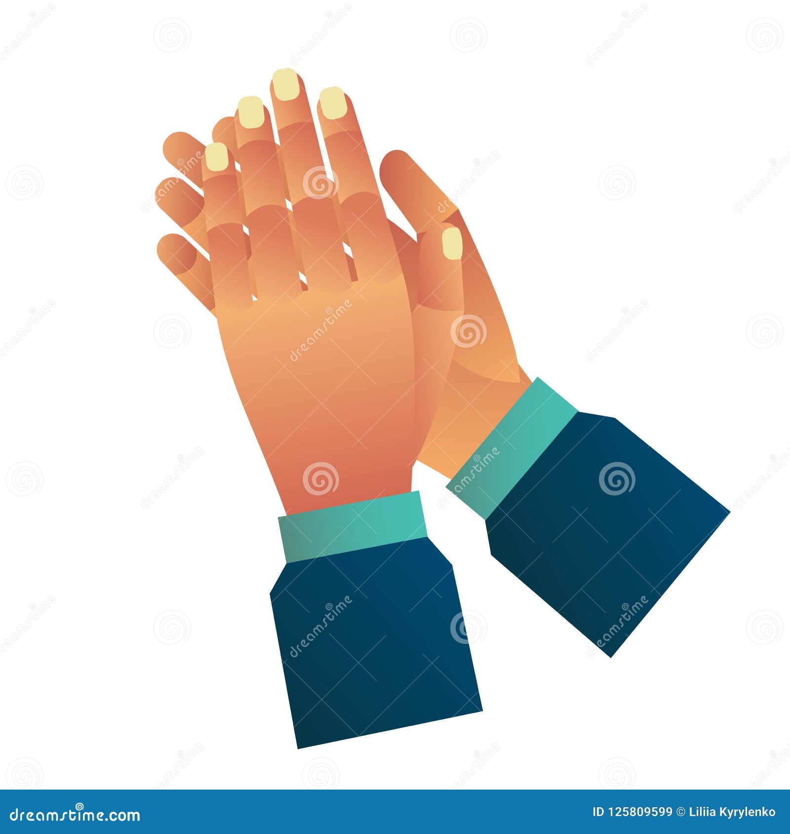 Clapping Hands or Applauding. Congratulating Applause. Isolated Stock ...