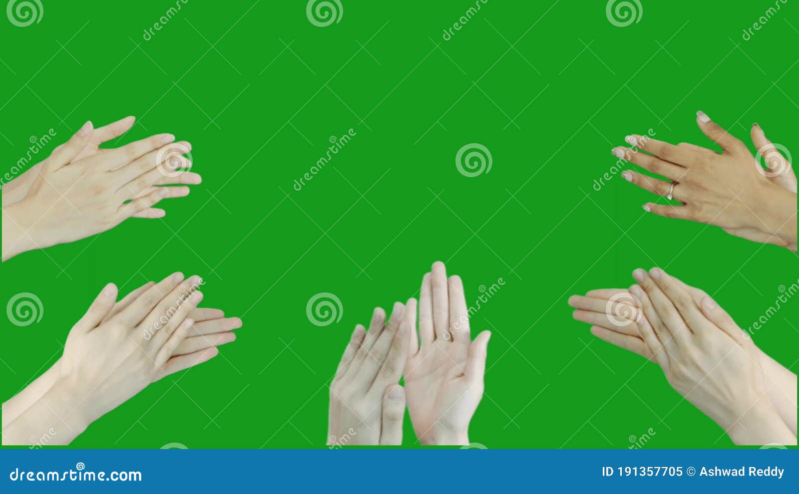 Clapping Hands Green Screen Motion Graphics Stock Video - Video of ...
