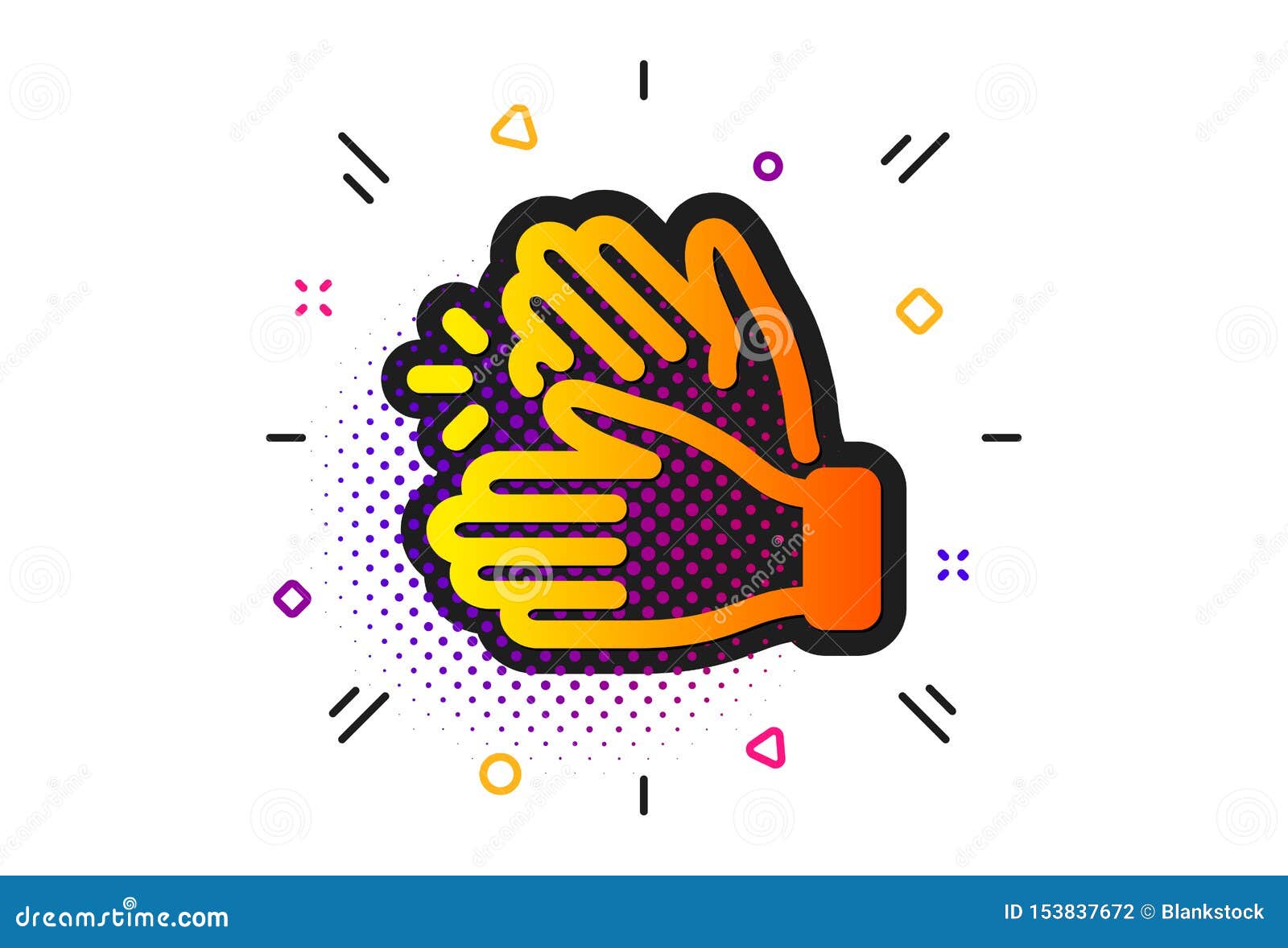 Clapping Hands Icon. Clap Sign. Vector Stock Vector - Illustration of ...