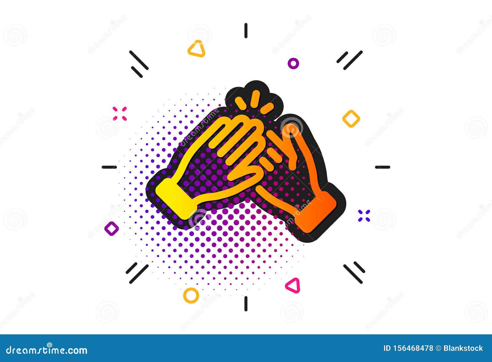 Clapping Hands Icon. Clap Sign. Vector Stock Vector - Illustration of ...