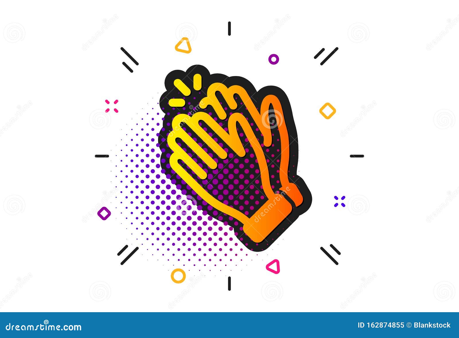 Clapping Hands Icon. Clap Sign. Vector Stock Vector - Illustration of ...